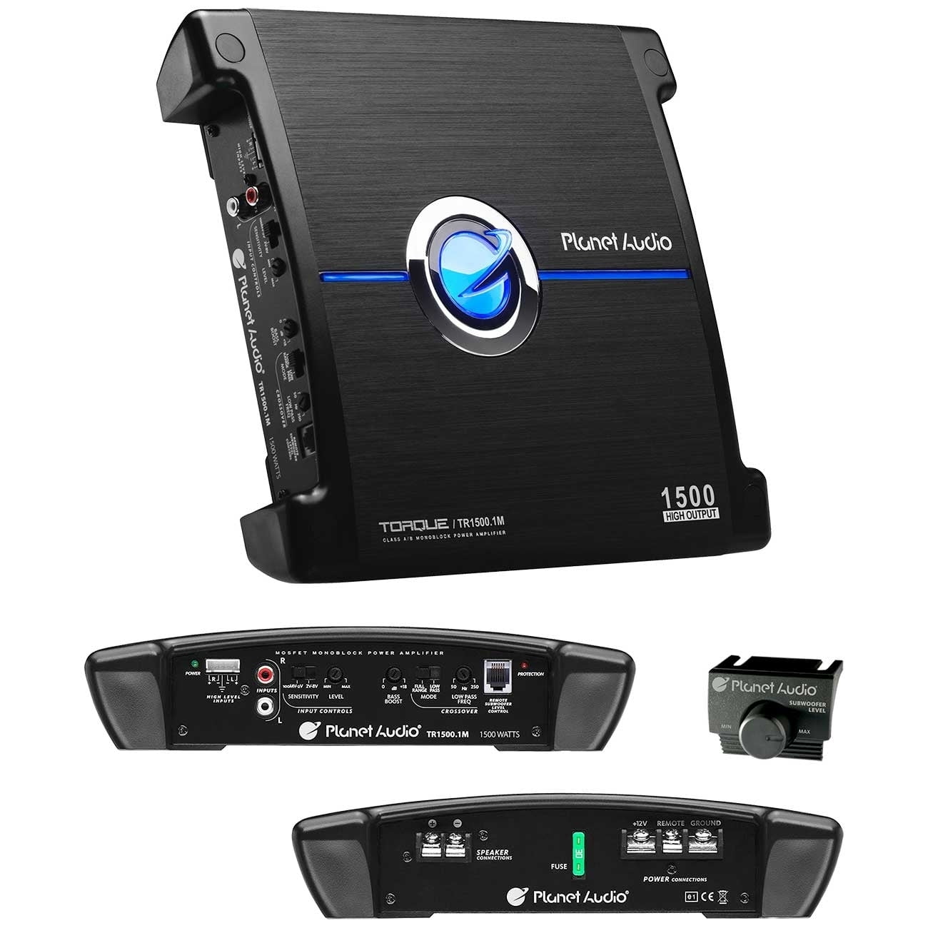 PLANET AUDIO 1500W Max Torque Series Monoblock Car Amplifier TR1500.1M ...