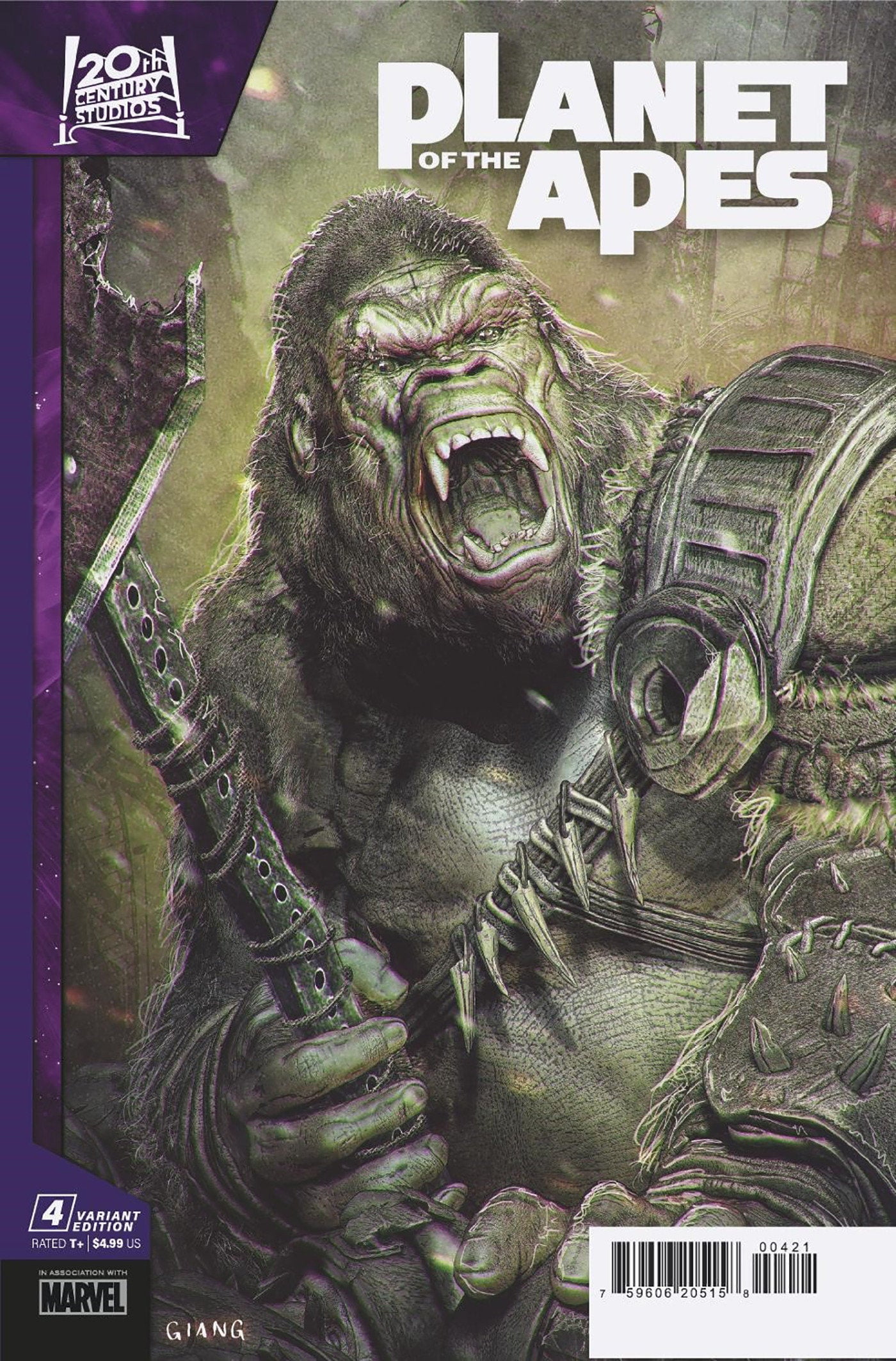 PLANET OF THE APES 4 JOHN GIANG VARIANT - Walmart.com