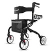 PLANETWALK Super Lightweight Foldable Rollator with Seat and 8-Inch All ...