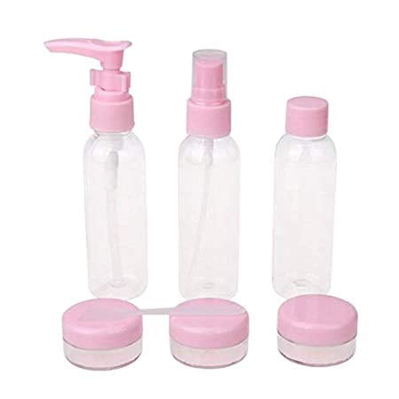 PLANETONE Travel Cosmetics Container Bottle Set of 6 Travel Cosmetic ...