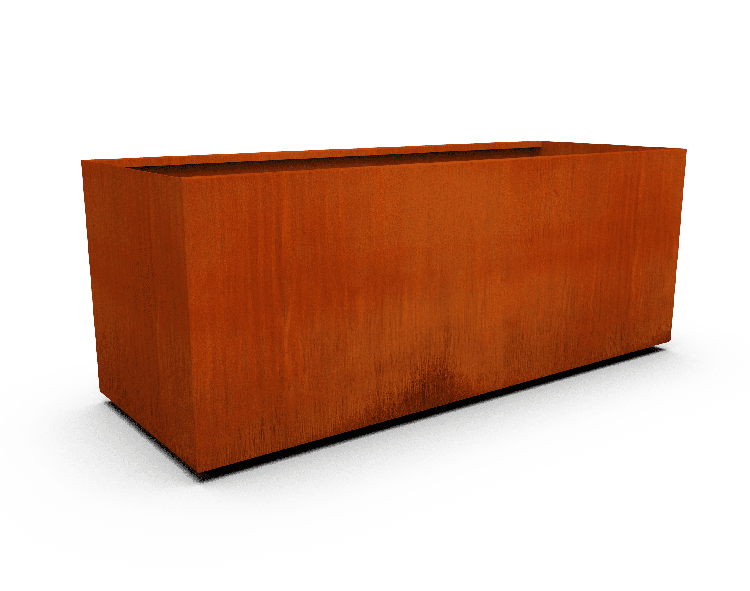 PLANTERCRAFT Corten Steel metal planter box, Rectangular sizes, Modern garden steel planters For ...