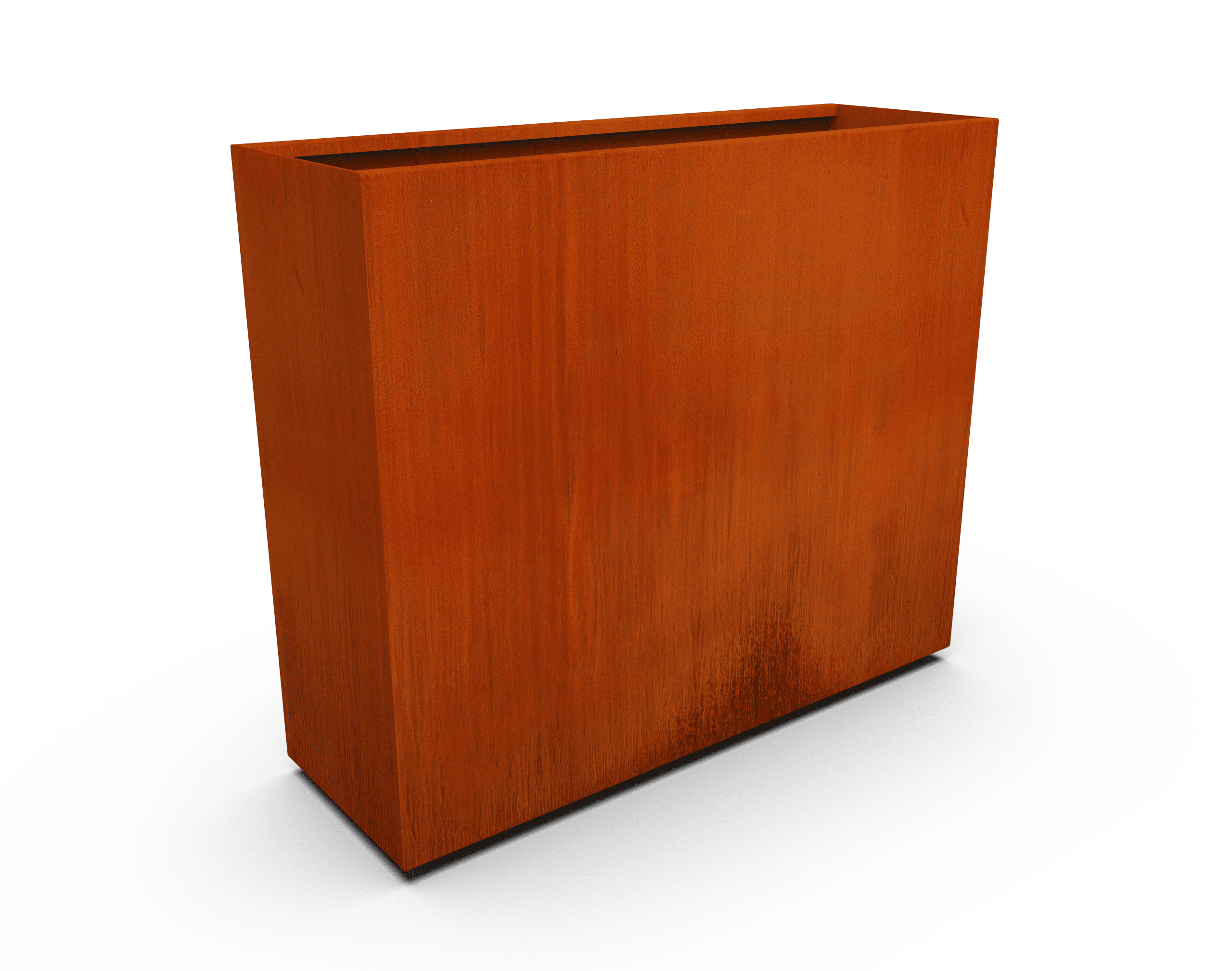 PLANTERCRAFT Corten Steel metal planter box, Rectangular sizes, Modern ...