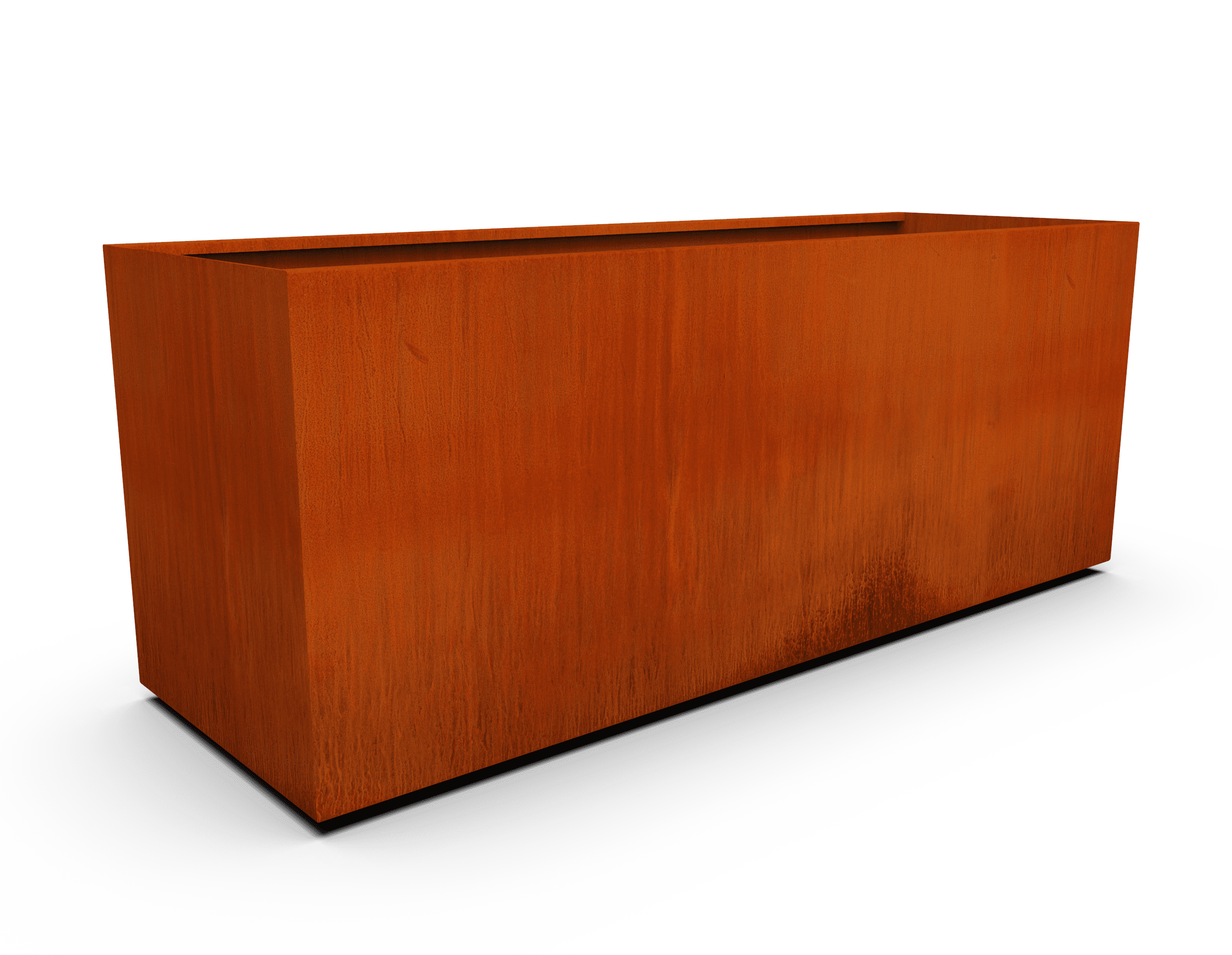 PLANTERCRAFT Corten Steel metal planter box, Rectangular sizes, Modern ...
