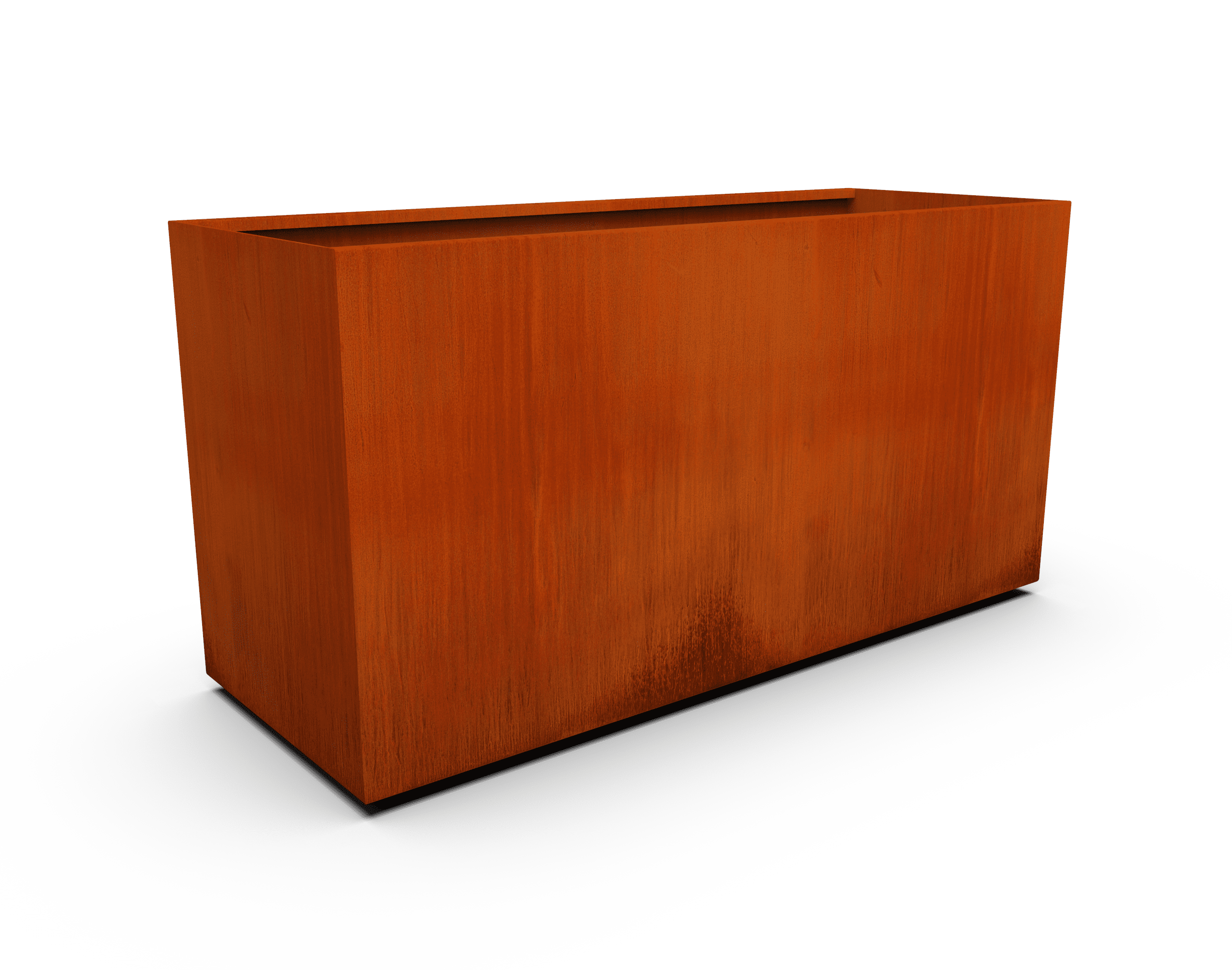 PLANTERCRAFT Corten Steel metal planter box, Rectangular sizes, Modern ...