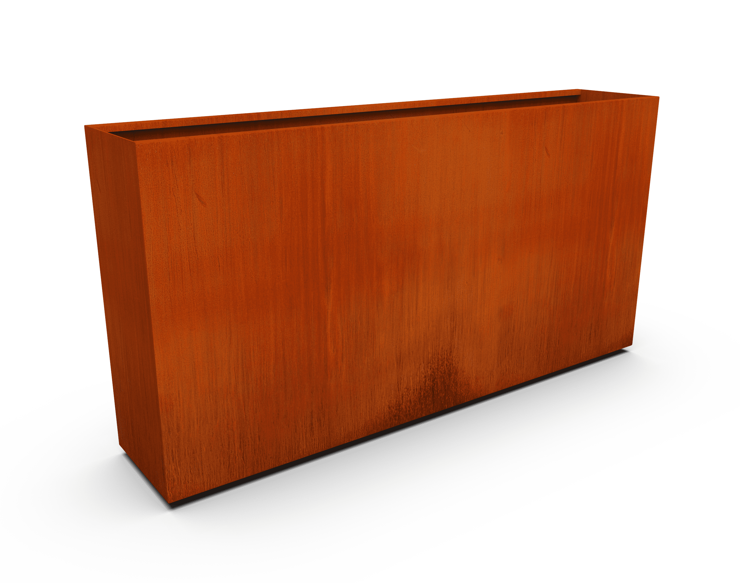 PLANTERCRAFT Corten Steel metal planter box, Rectangular sizes, Modern ...