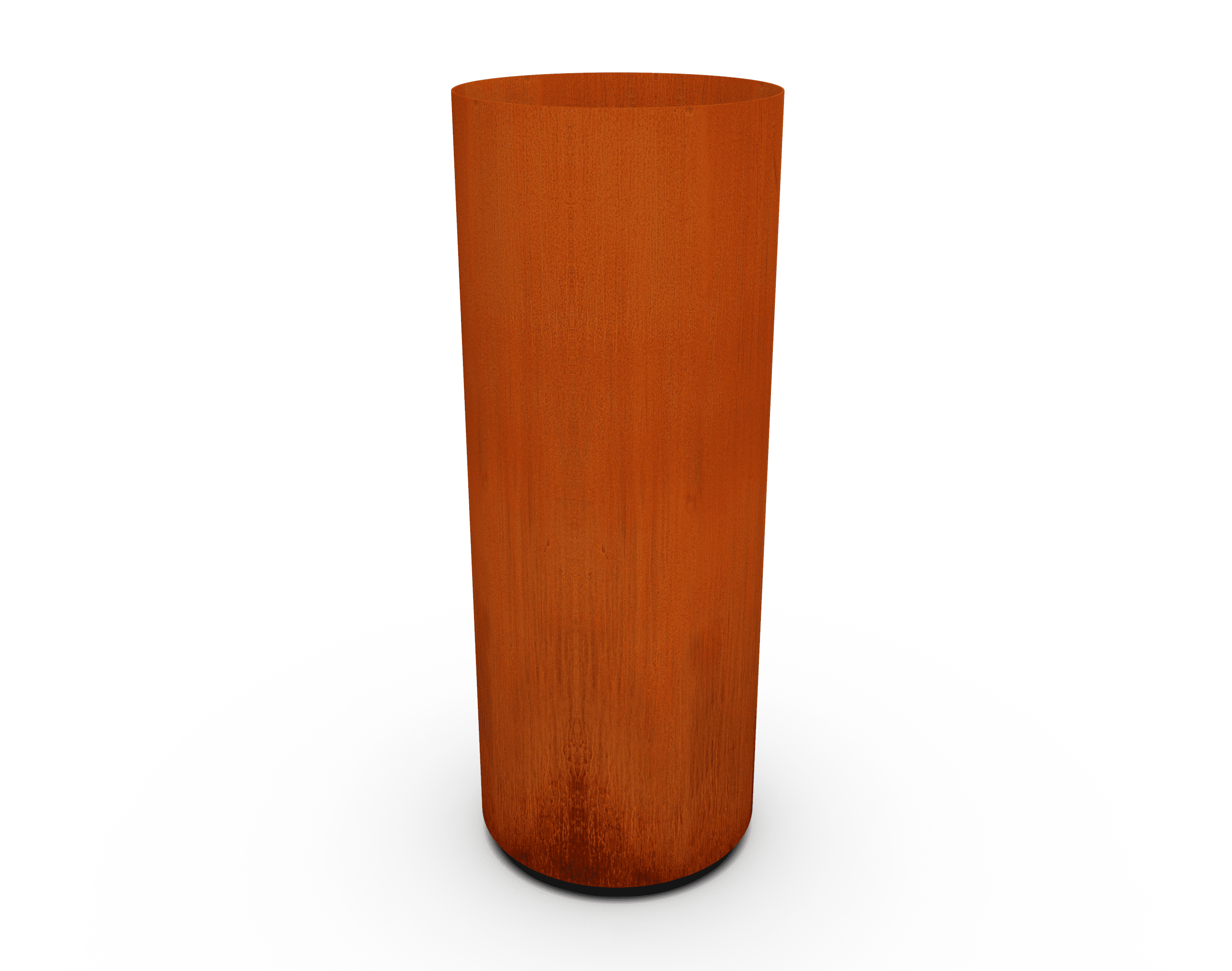 PLANTERCRAFT Corten Steel metal planter box, Round sizes, Modern garden ...
