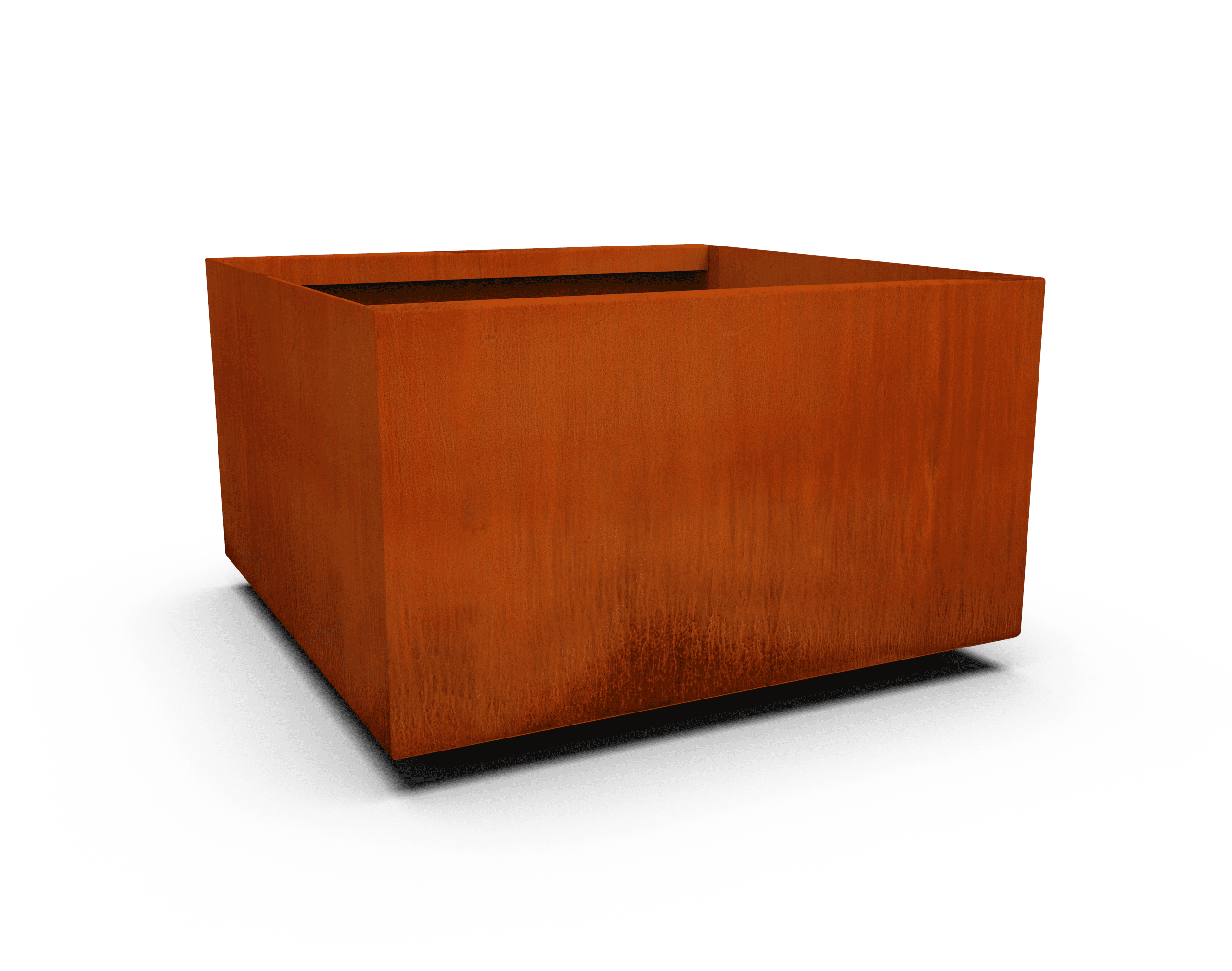 PLANTERCRAFT Corten Steel metal planter box, Square & Cube sizes ...