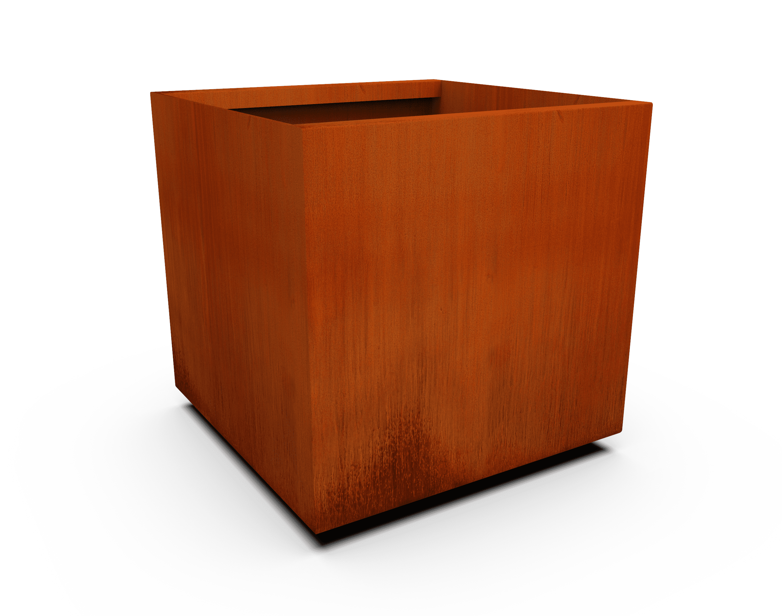 PLANTERCRAFT Corten Steel metal planter box, Square & Cube sizes ...