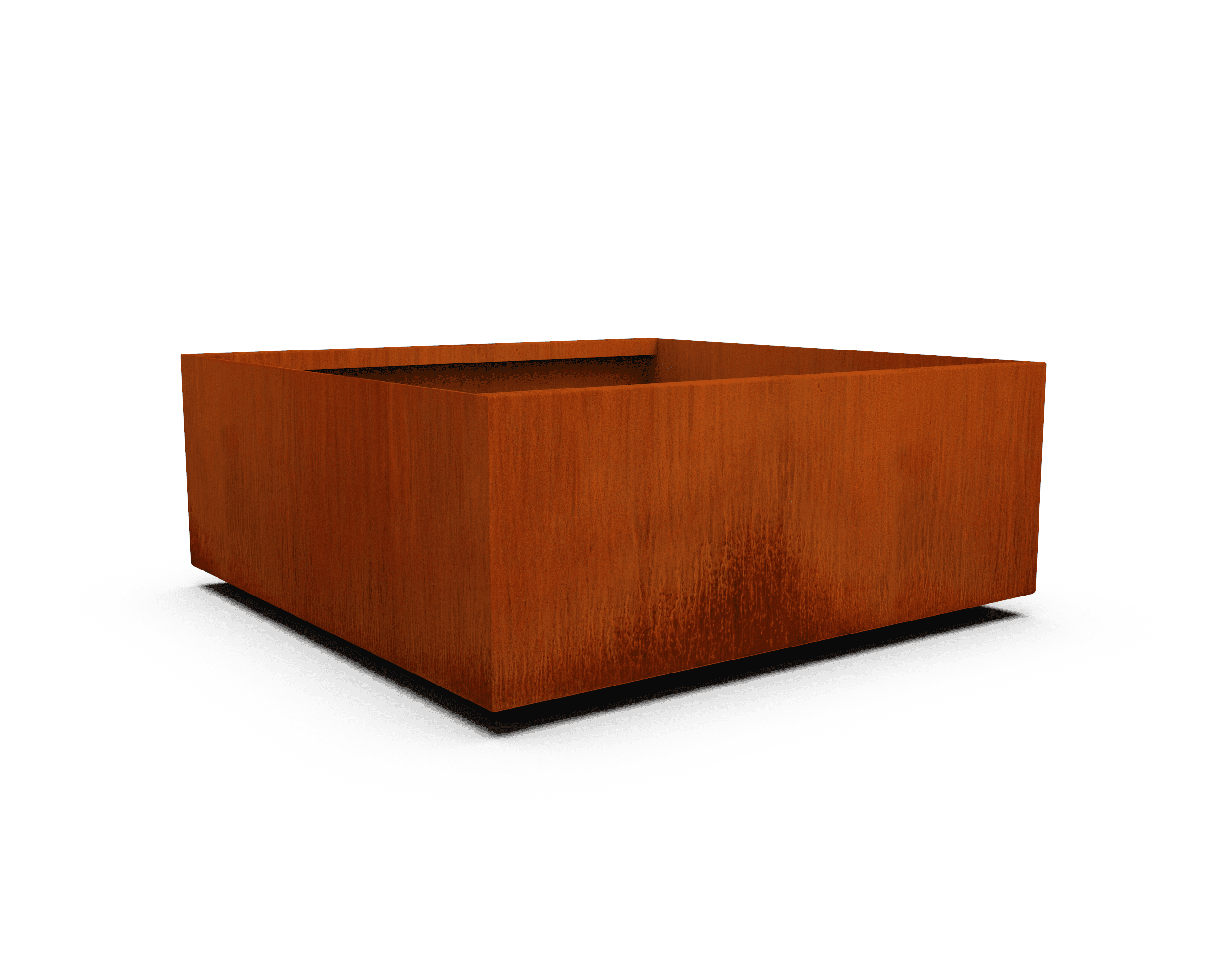 PLANTERCRAFT Corten Steel metal planter box, Square & Cube sizes ...