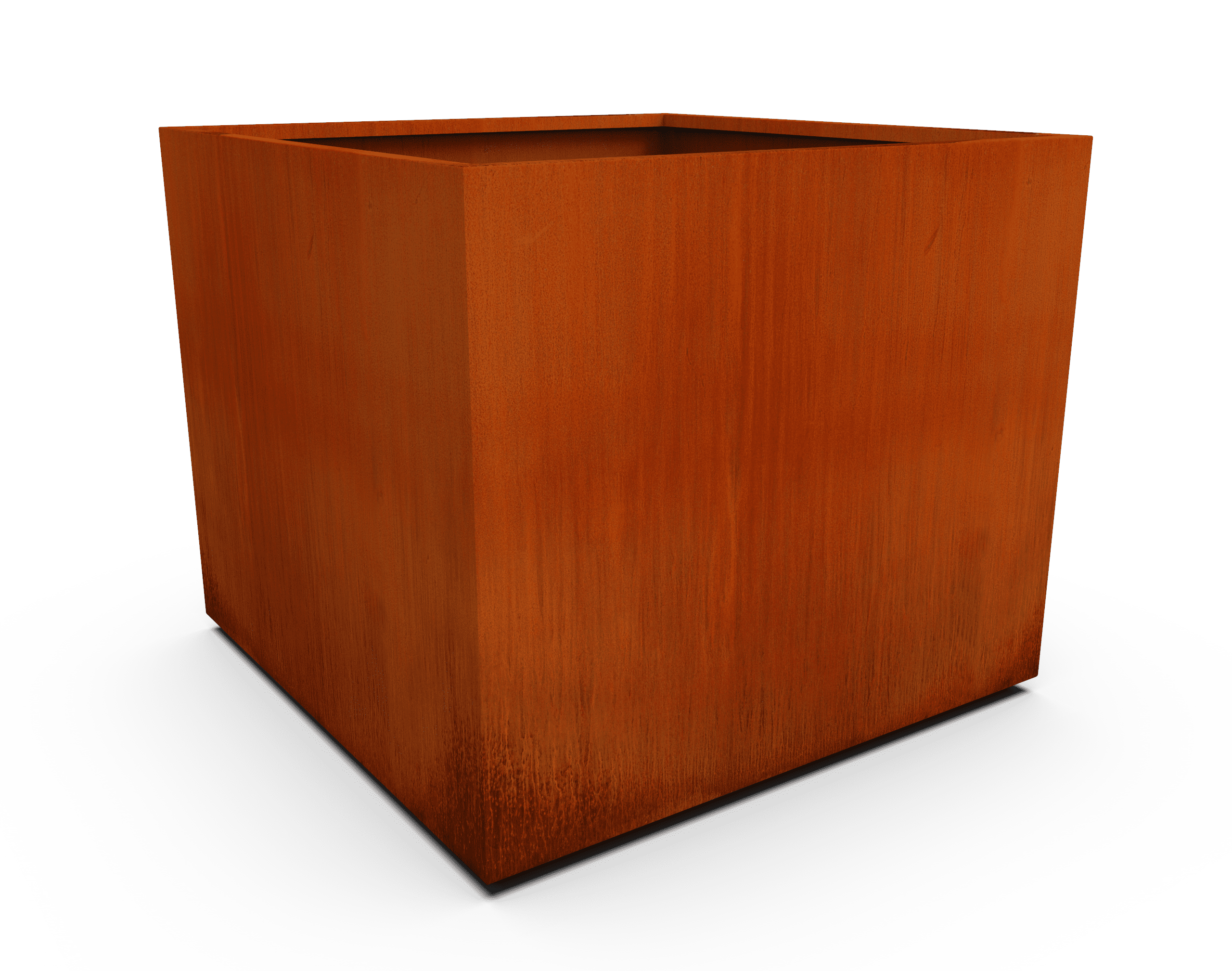 PLANTERCRAFT Corten Steel metal planter box, Square & Cube sizes ...