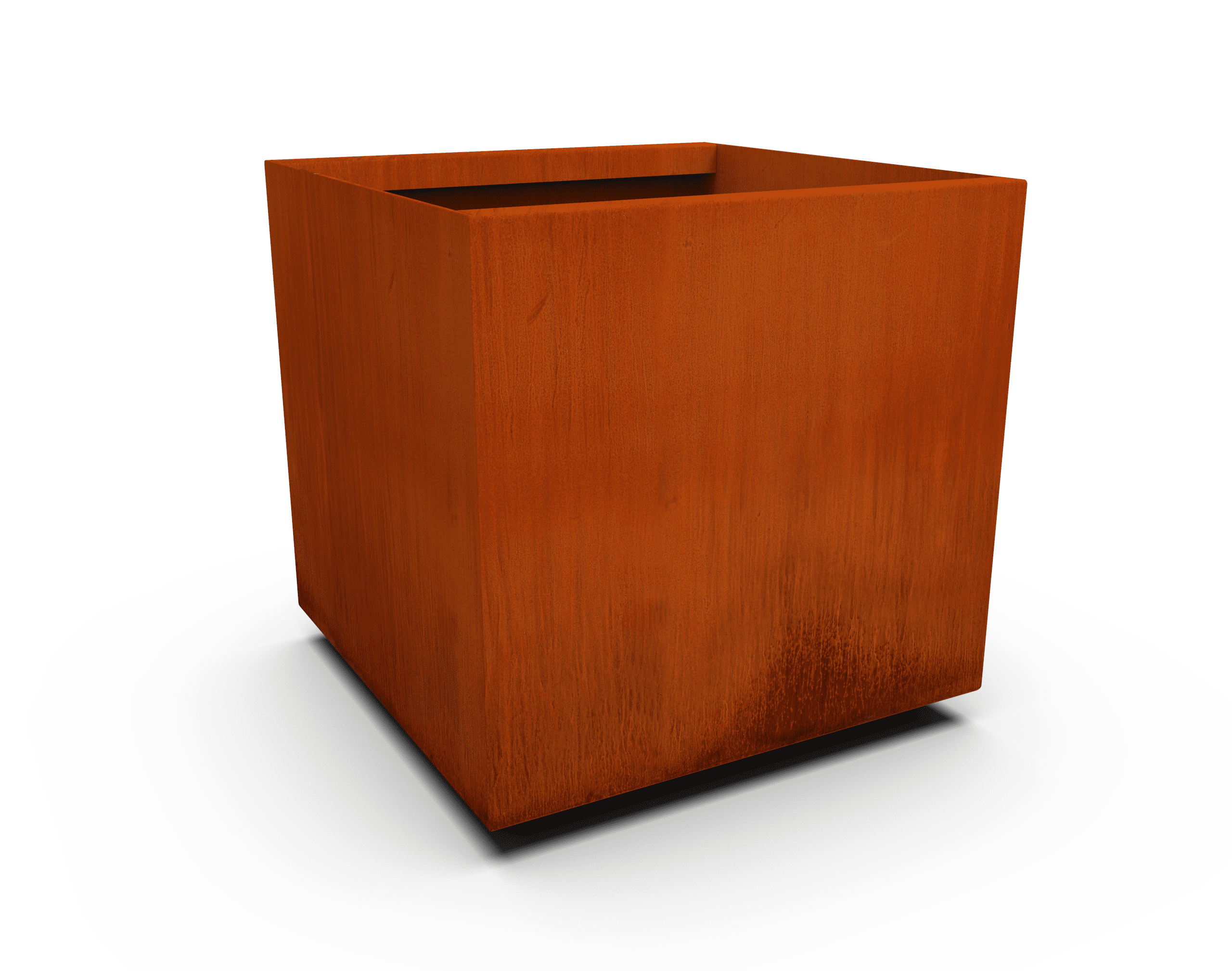 PLANTERCRAFT Corten Steel metal planter box, Square & Cube sizes ...