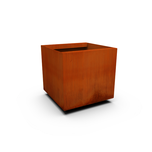 PLANTERCRAFT Corten Steel metal planter box, Square & Cube sizes ...