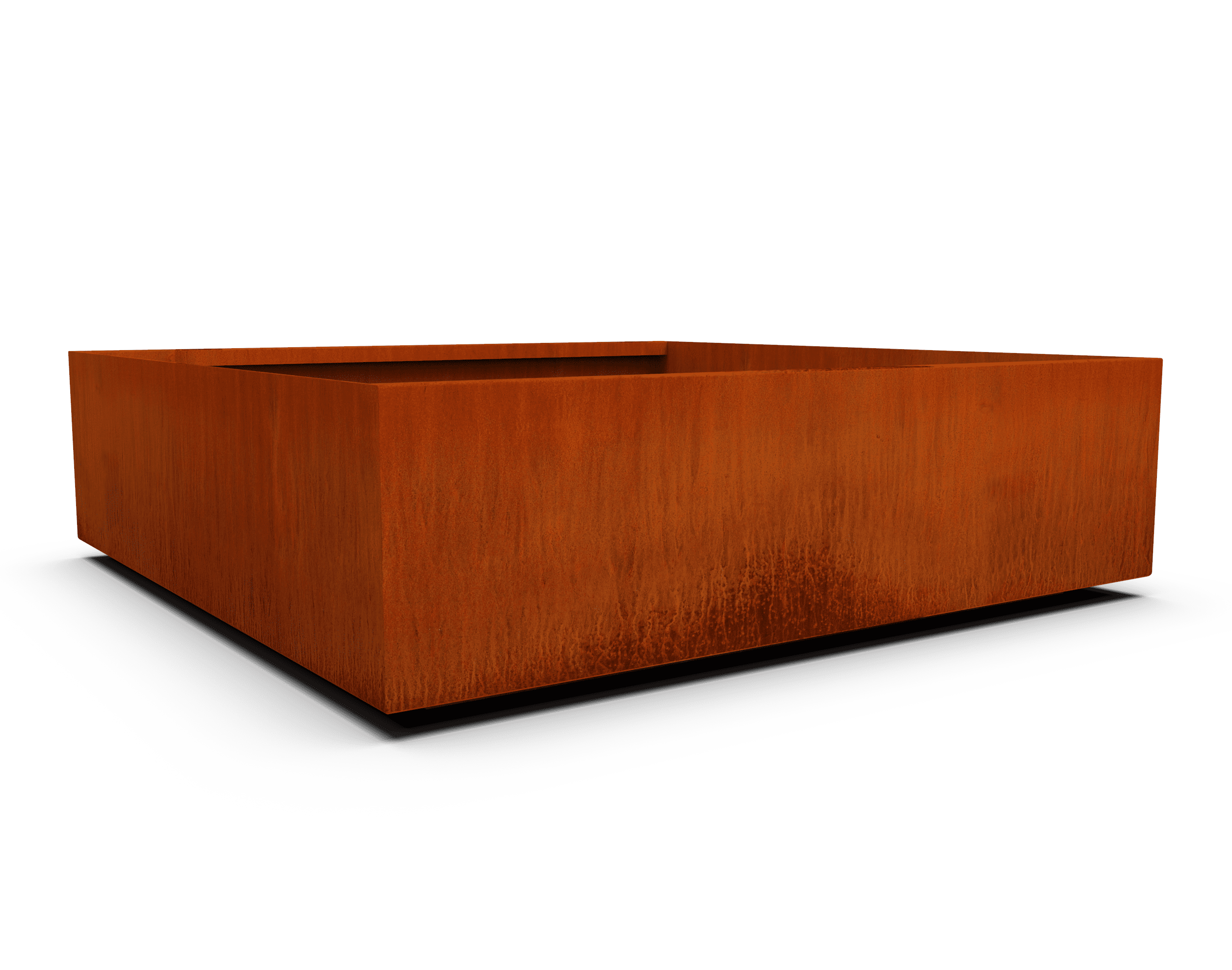 PLANTERCRAFT Corten Steel metal planter box, Square & Cube sizes ...