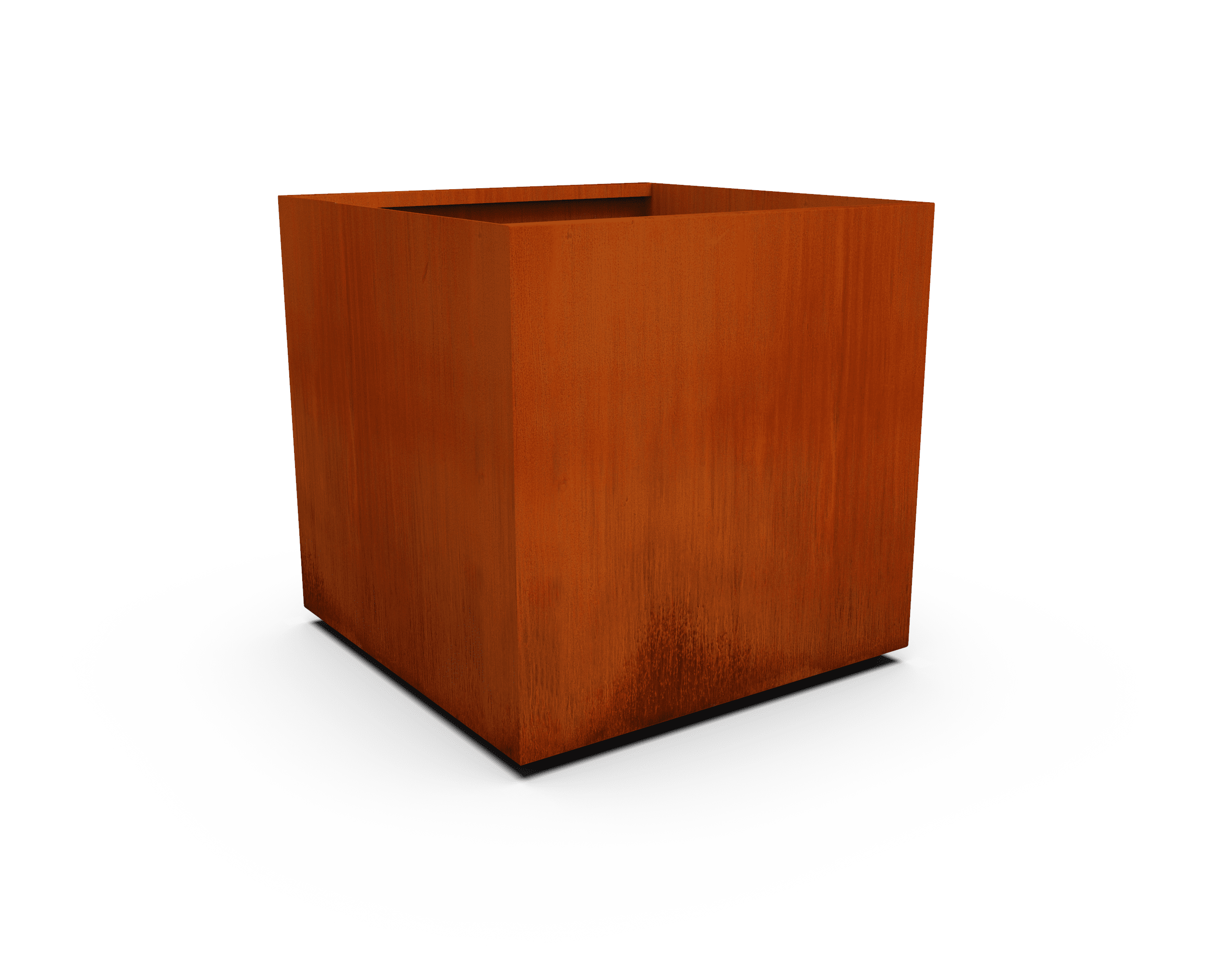 PLANTERCRAFT Corten Steel metal planter box, Square & Cube sizes ...
