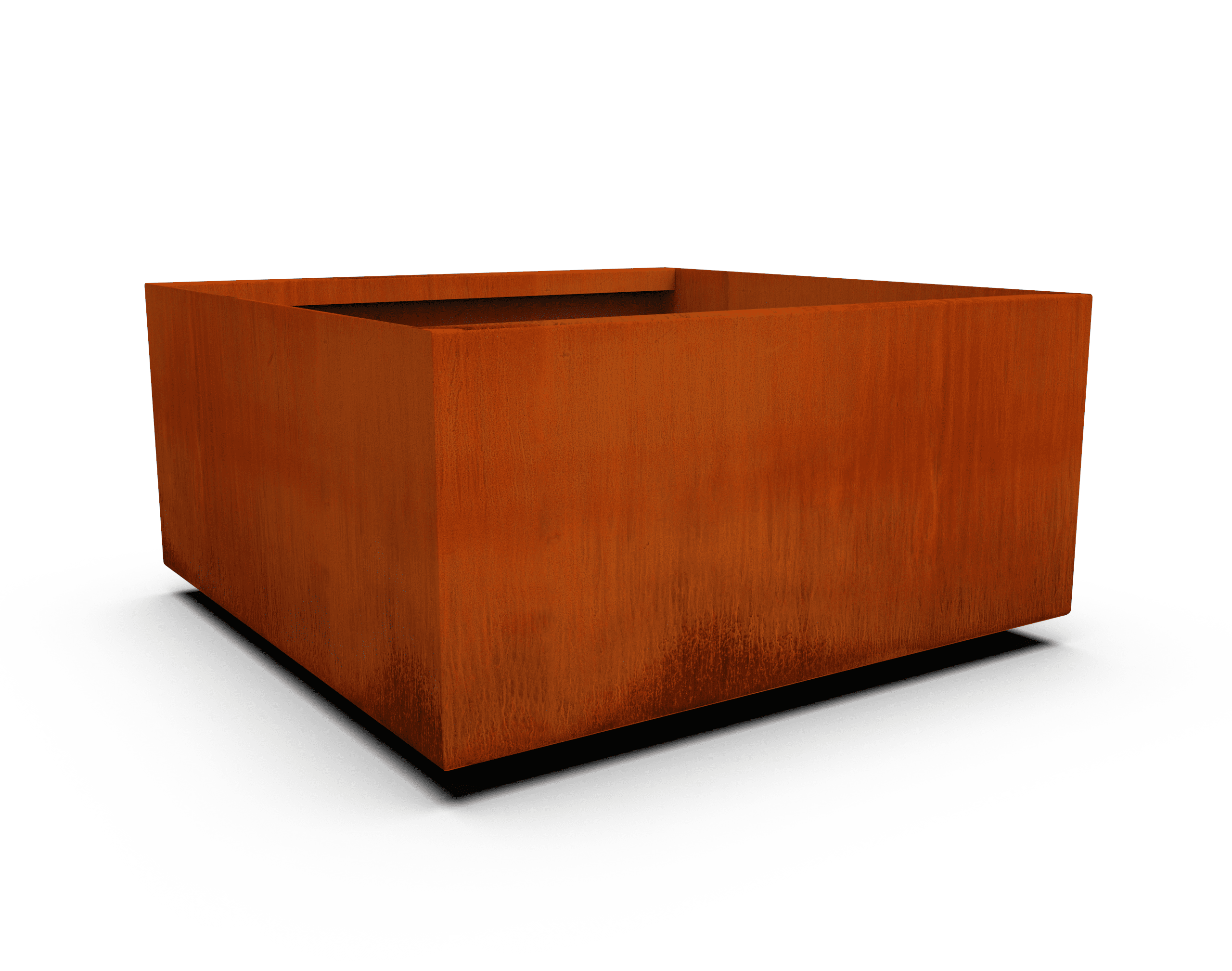 PLANTERCRAFT Corten Steel metal planter box, Square & Cube sizes ...