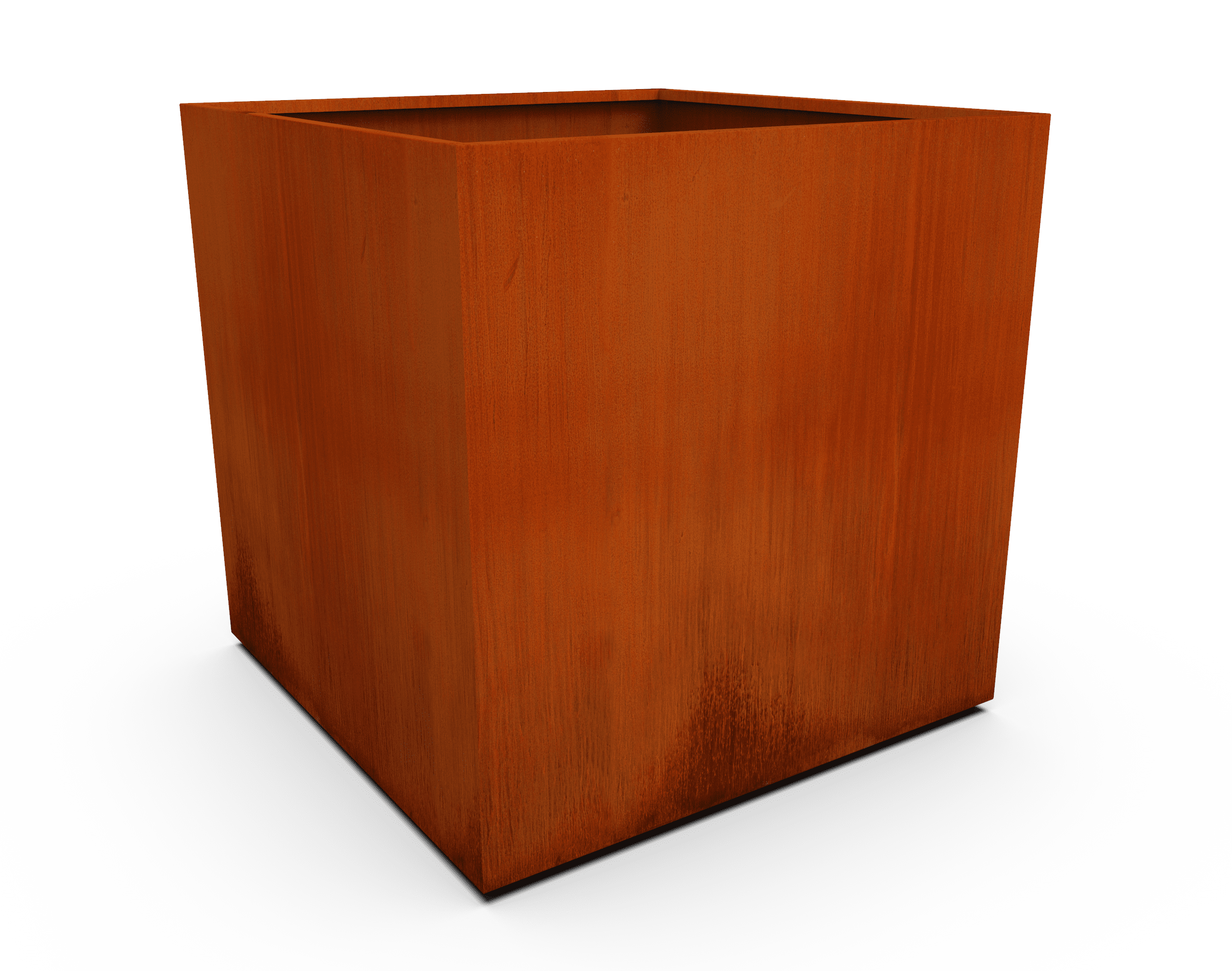PLANTERCRAFT Corten Steel metal planter box, Square & Cube sizes ...