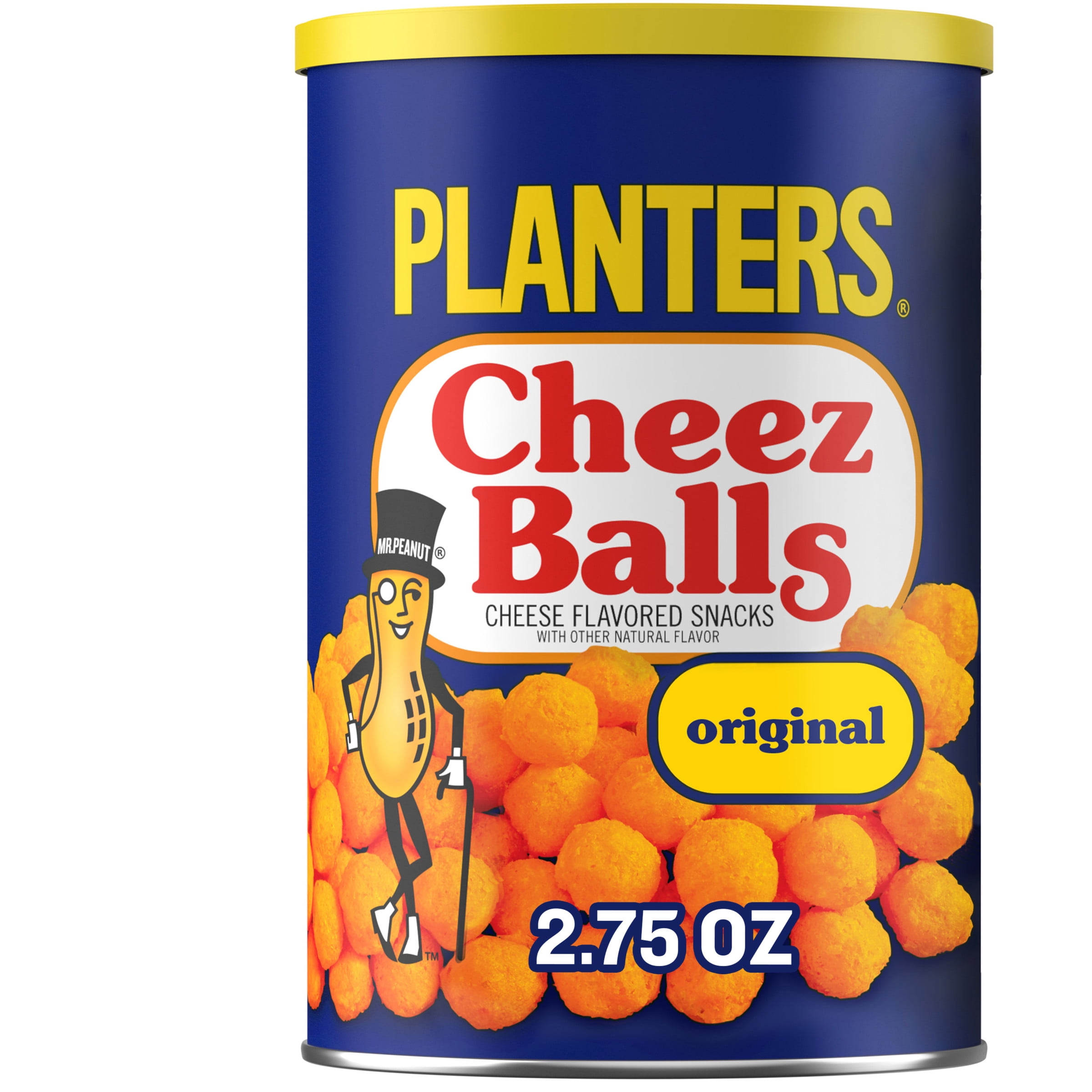 PLANTERS Cheez Balls, Cheese Flavored Party Snacks, 2.75 Oz Resealable ...