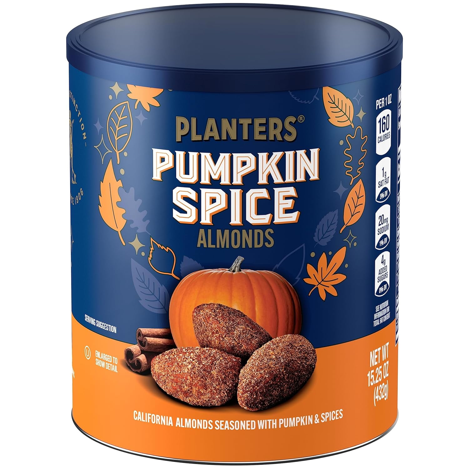 PLANTERS Fall Edition Pumpkin Spice Almonds, Pumpkin Spice Snacks ...