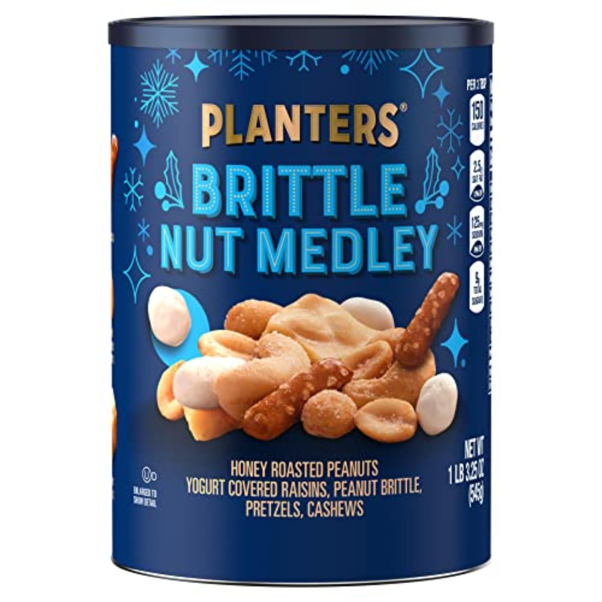 PLANTERS Holiday Brittle Nut DMF15 Medley Trail Mix Snack with Honey ...