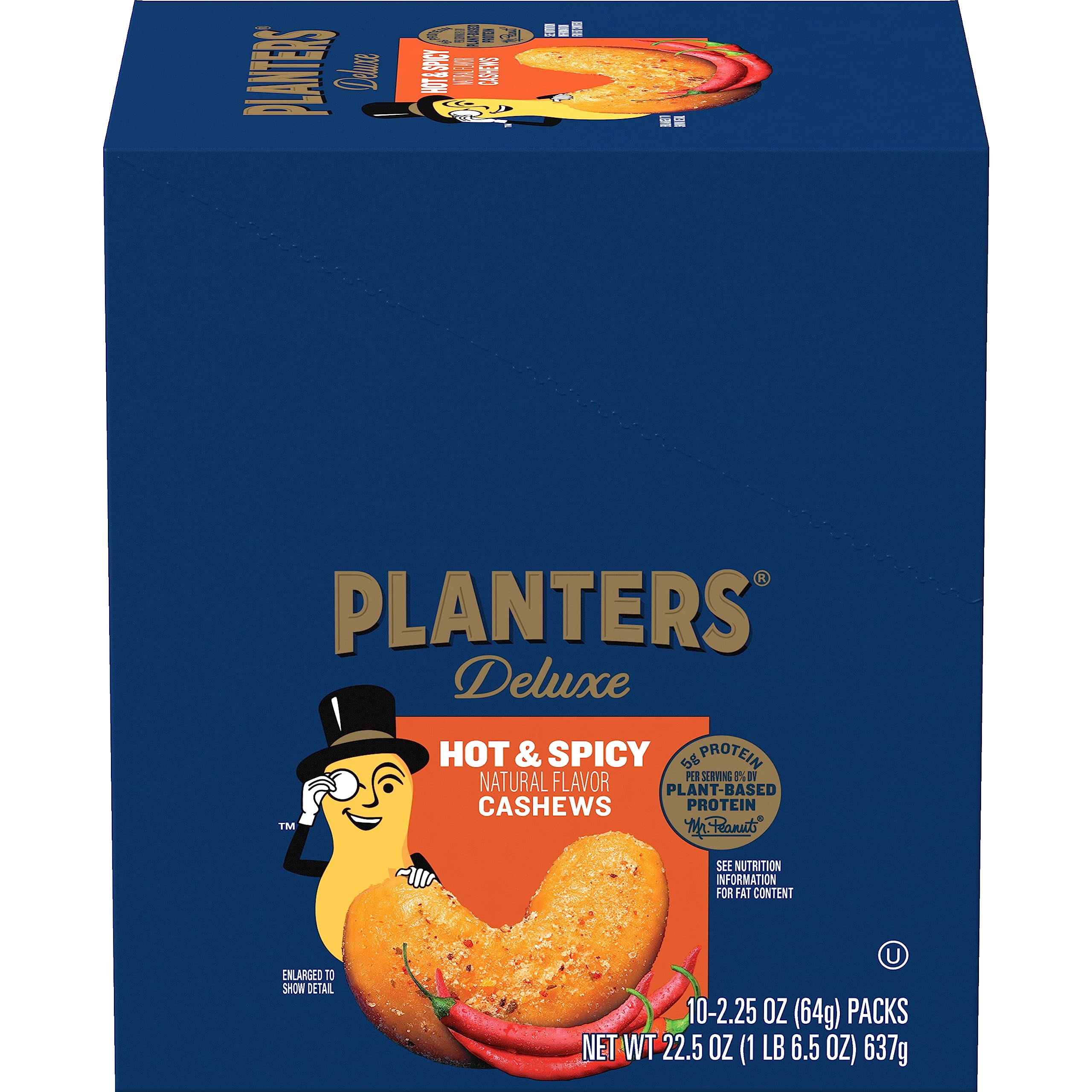 PLANTERS Spicy Cajun Cashews, IEF31 2.25 oz bags (Pack of 10) - Walmart.com