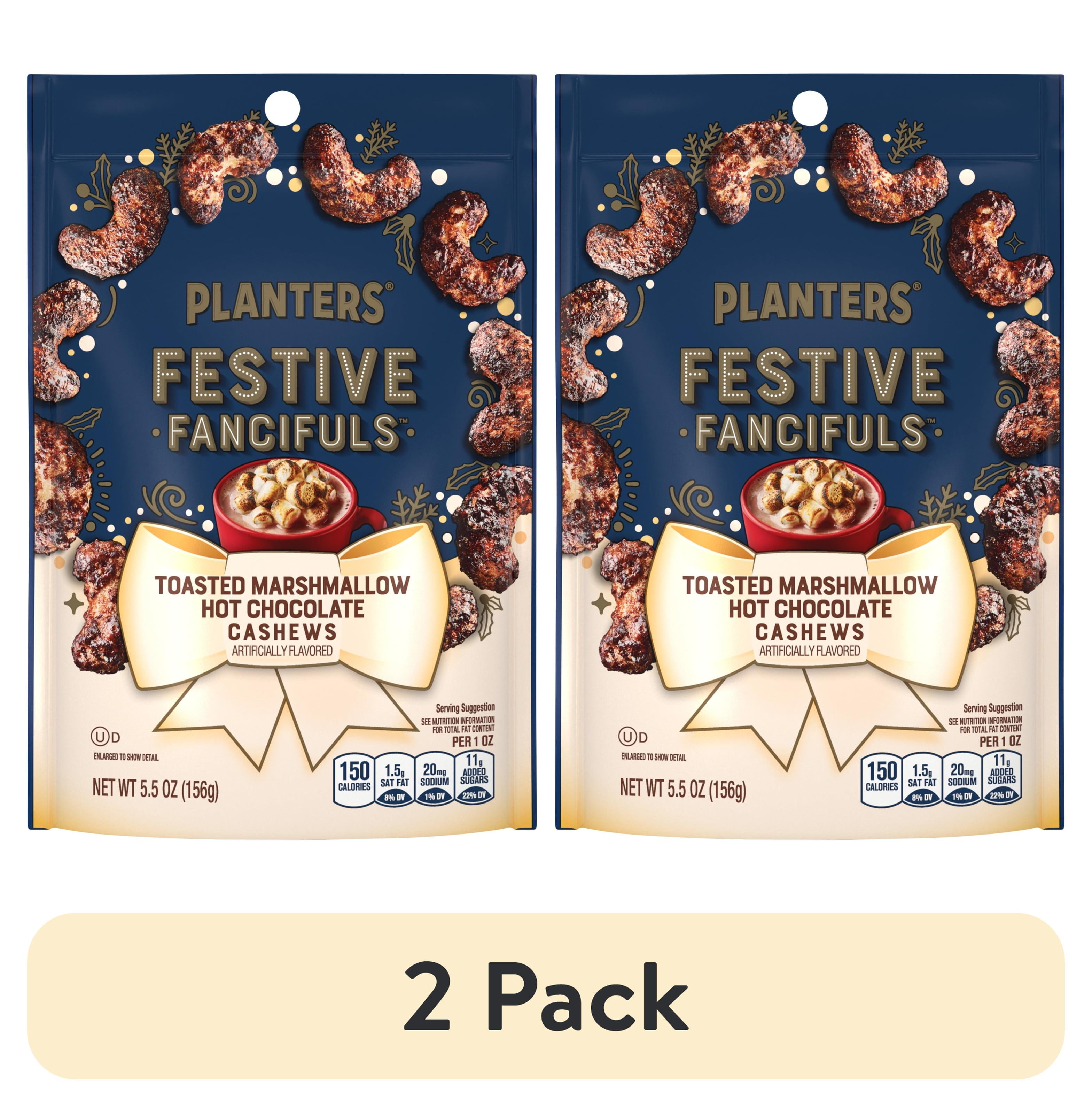 (2 pack) PLANTERS Toasted Marshmallow Hot Chocolate Whole Cashews ...