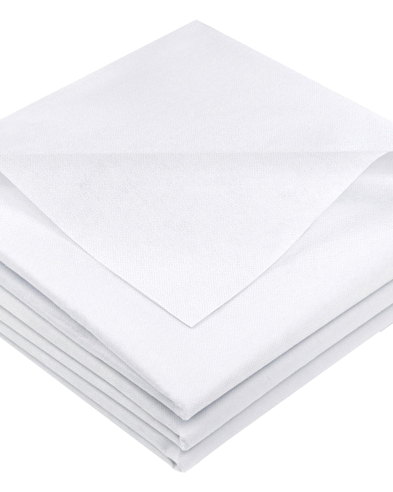 PLANTIONAL Medium Weight White Iron-On Non-Woven Fusible Interfacing ...