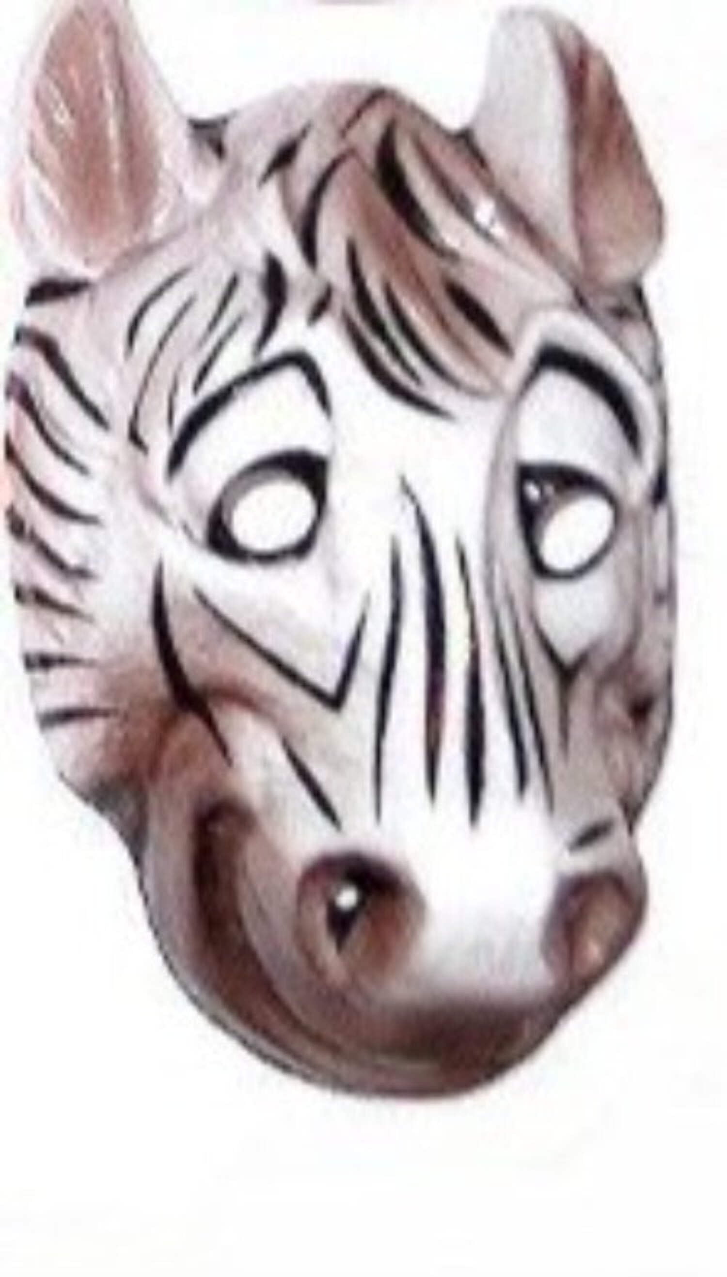 PLASTIC ANIMAL MASK-ZEBRA - Walmart.com