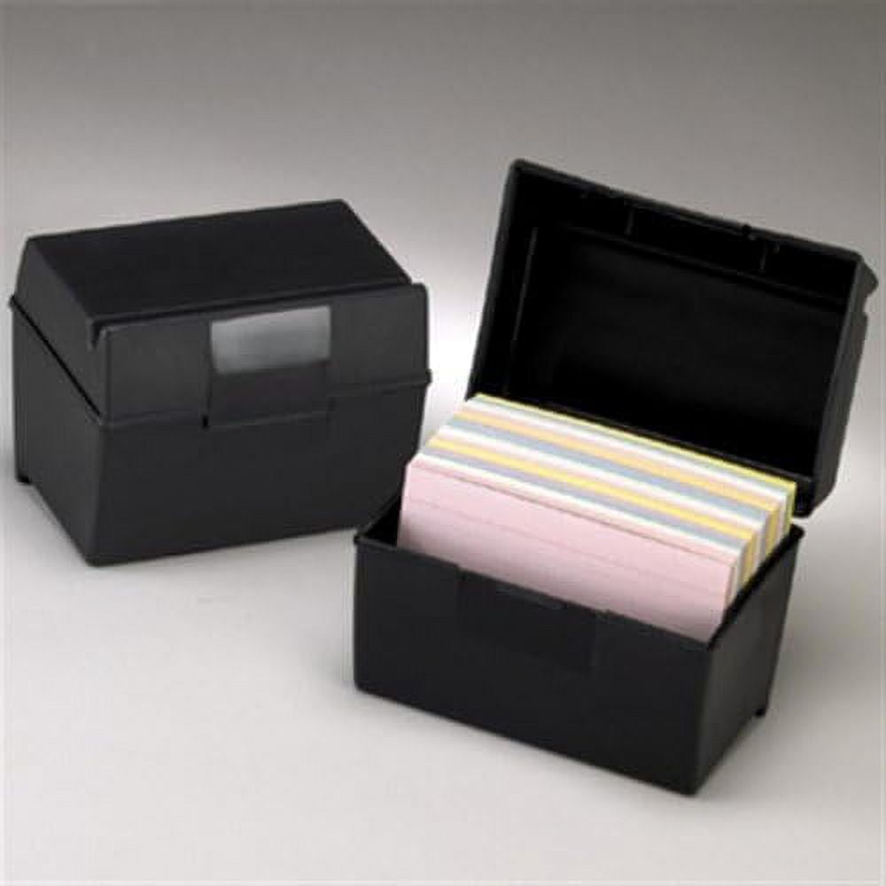 PLASTIC INDEX CARD BOX 5X8 - Walmart.com