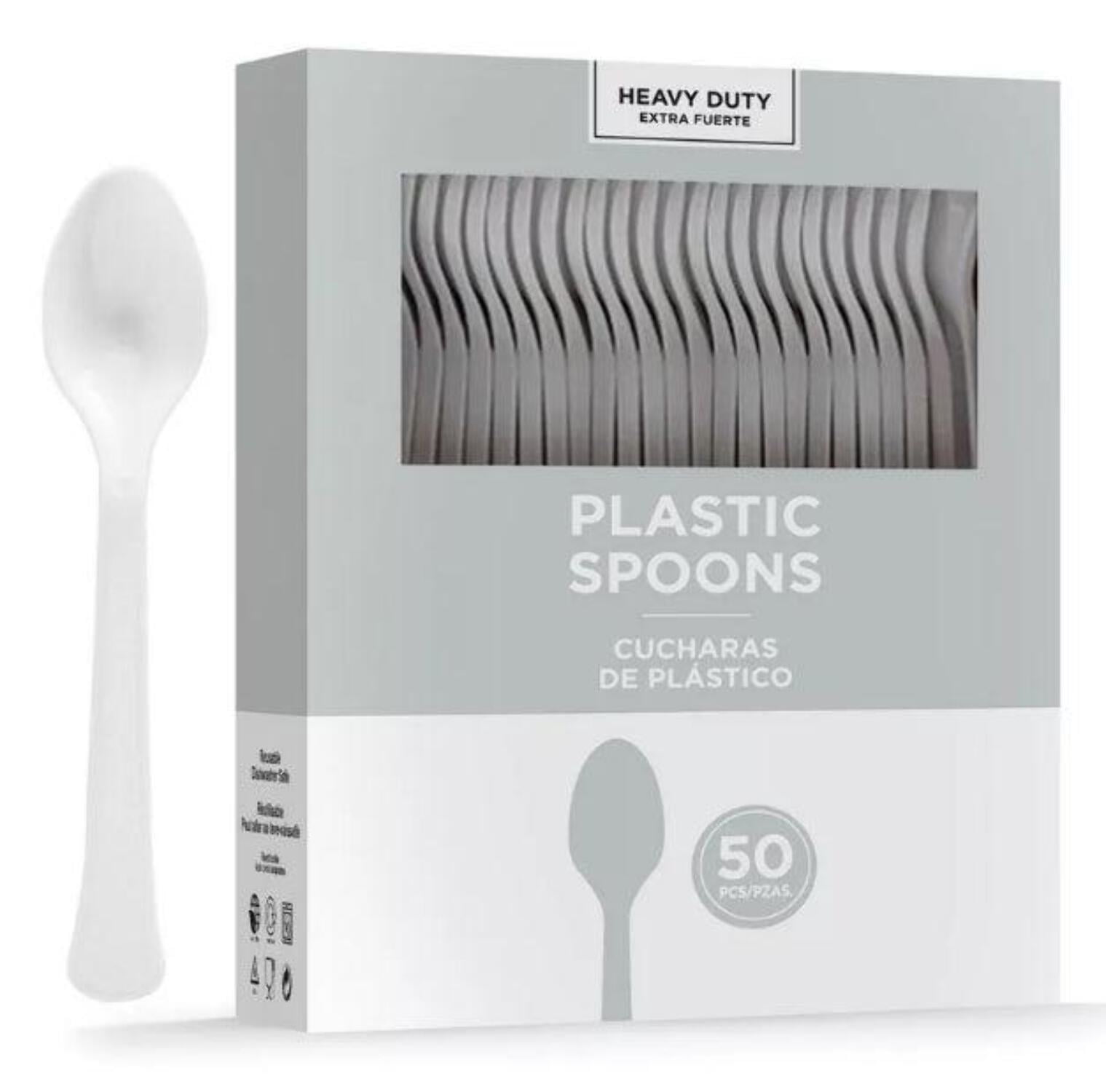 PLASTIC SPOONS (50 COUNT) - Walmart.com