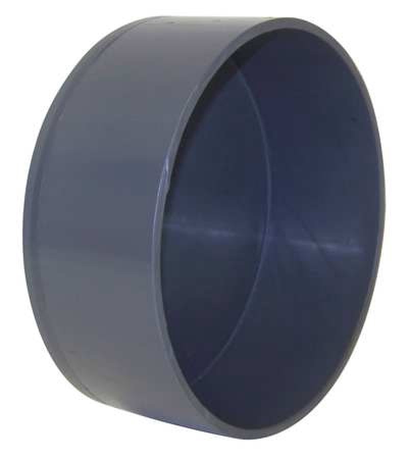 PLASTIC SUPPLY PVCCA16 End Cap, 16 in Duct Dia, Type I PVC, 2-3/4" L x ...