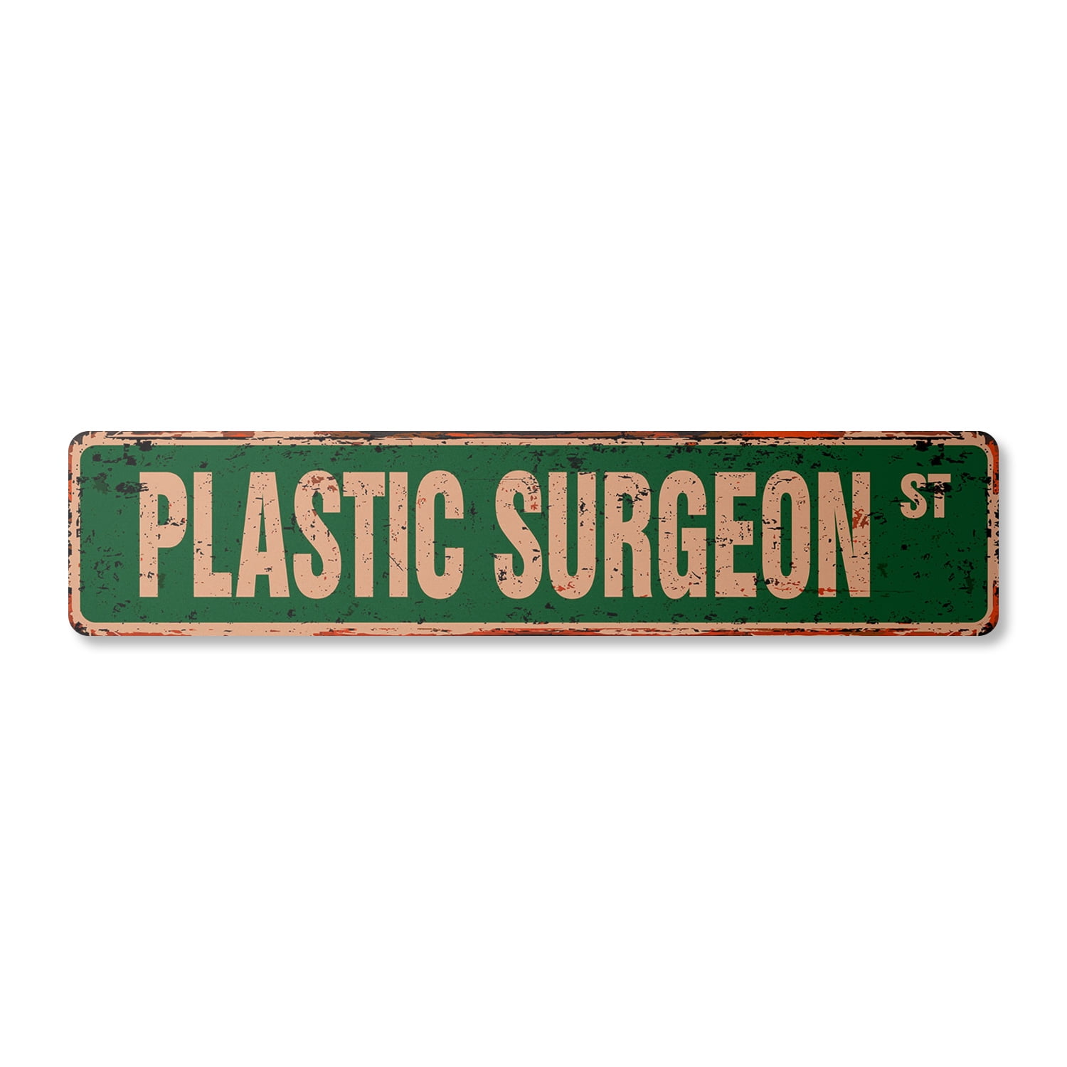 PLASTIC SURGEON Vintage Plastic Street Sign cosmetic nose job facelift ...