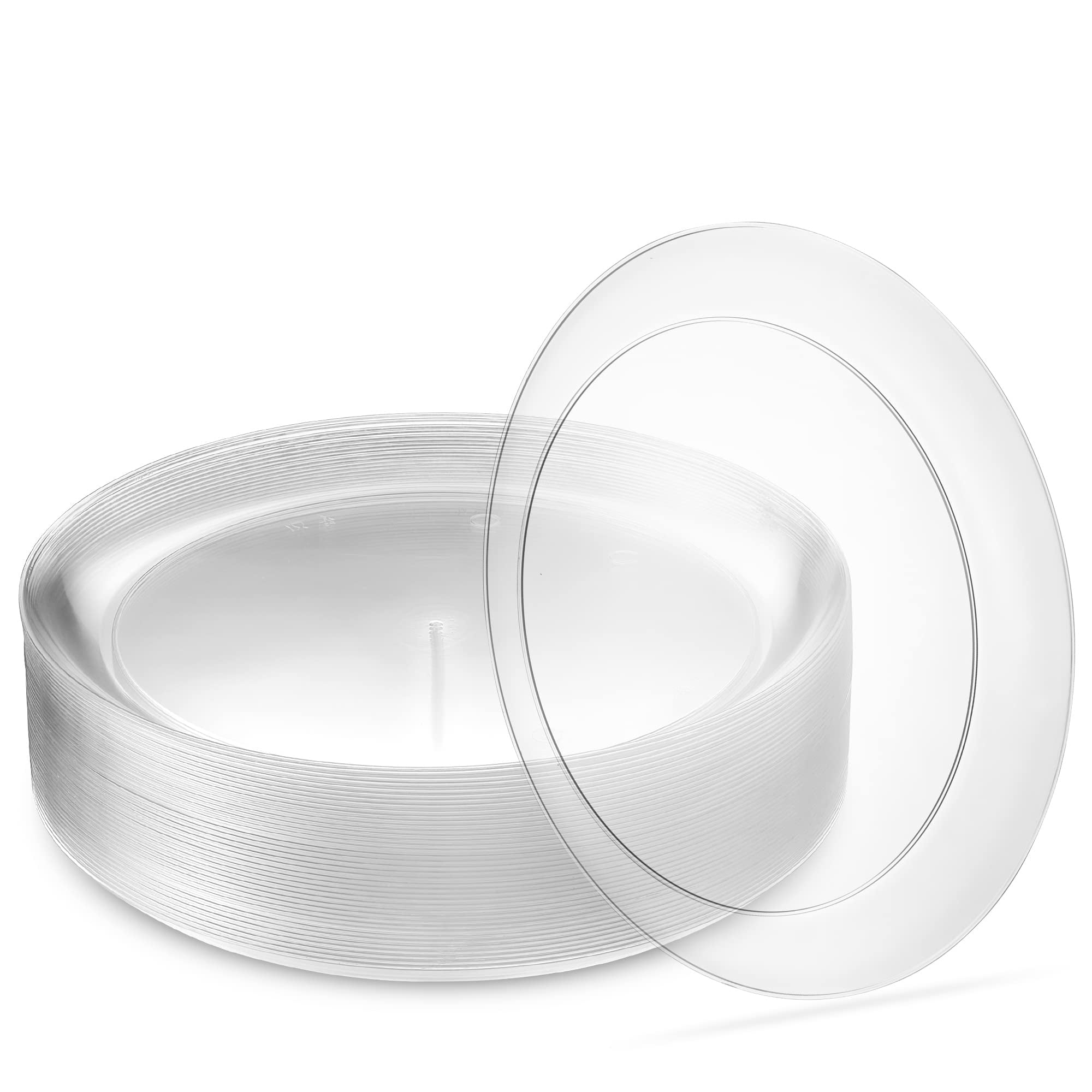 PLASTICPRO [10'' 40 Pack] MMF7 10'' inch Premium Heavy Weight Crystal ...