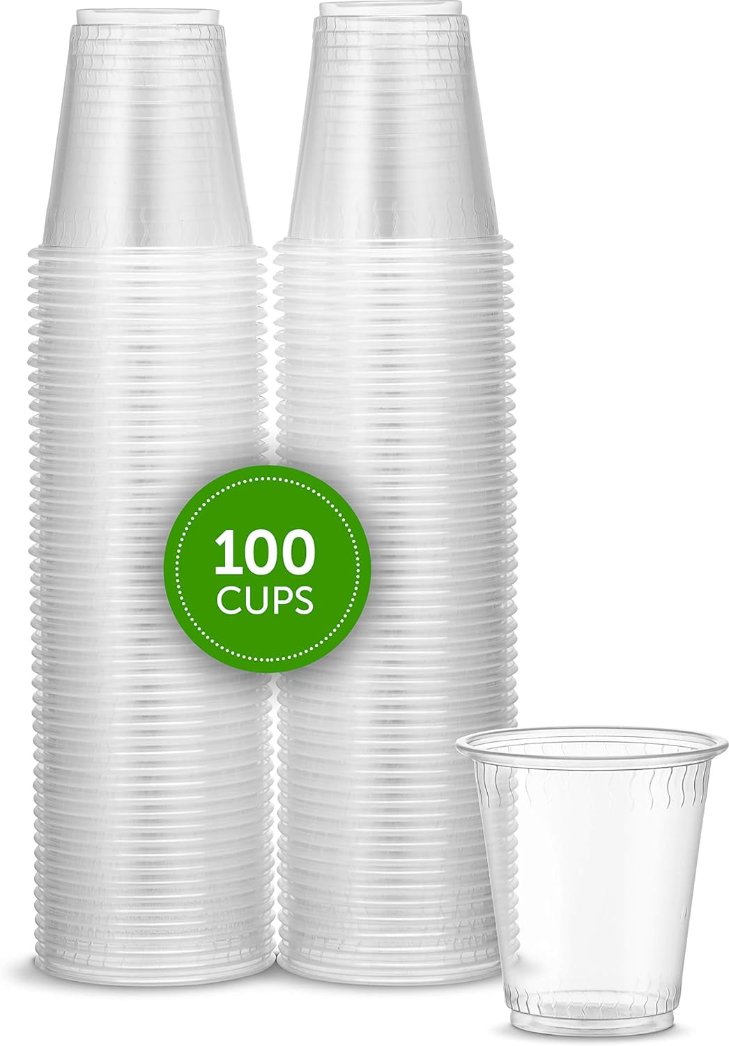 PLASTICPRO 3 Oz Clear Disposable Plastic Cups Pack of 200 for Party and ...