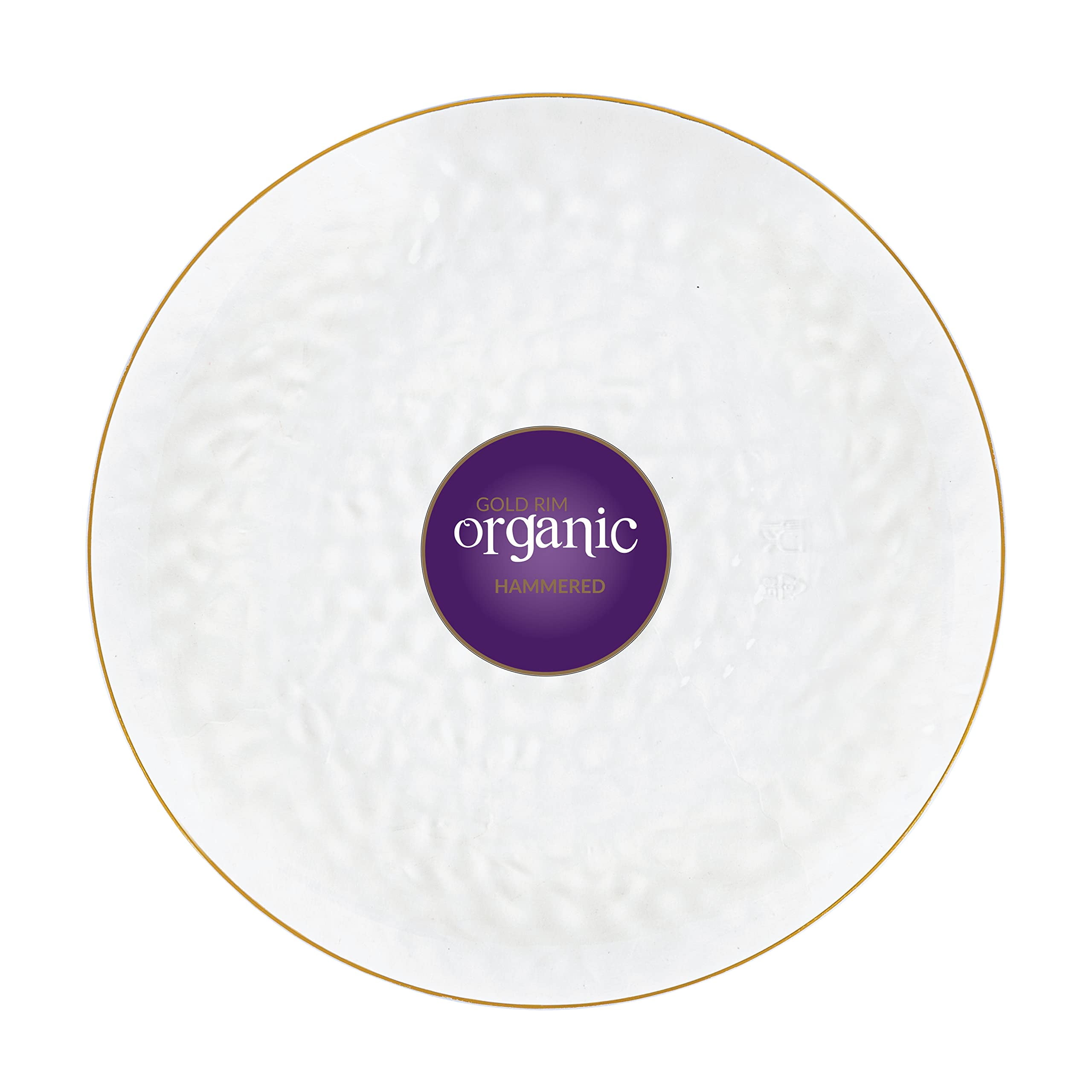 PLASTICPRO 30 Pack Hammered MMF7 Plastic Plates Heavyweight Disposable ...