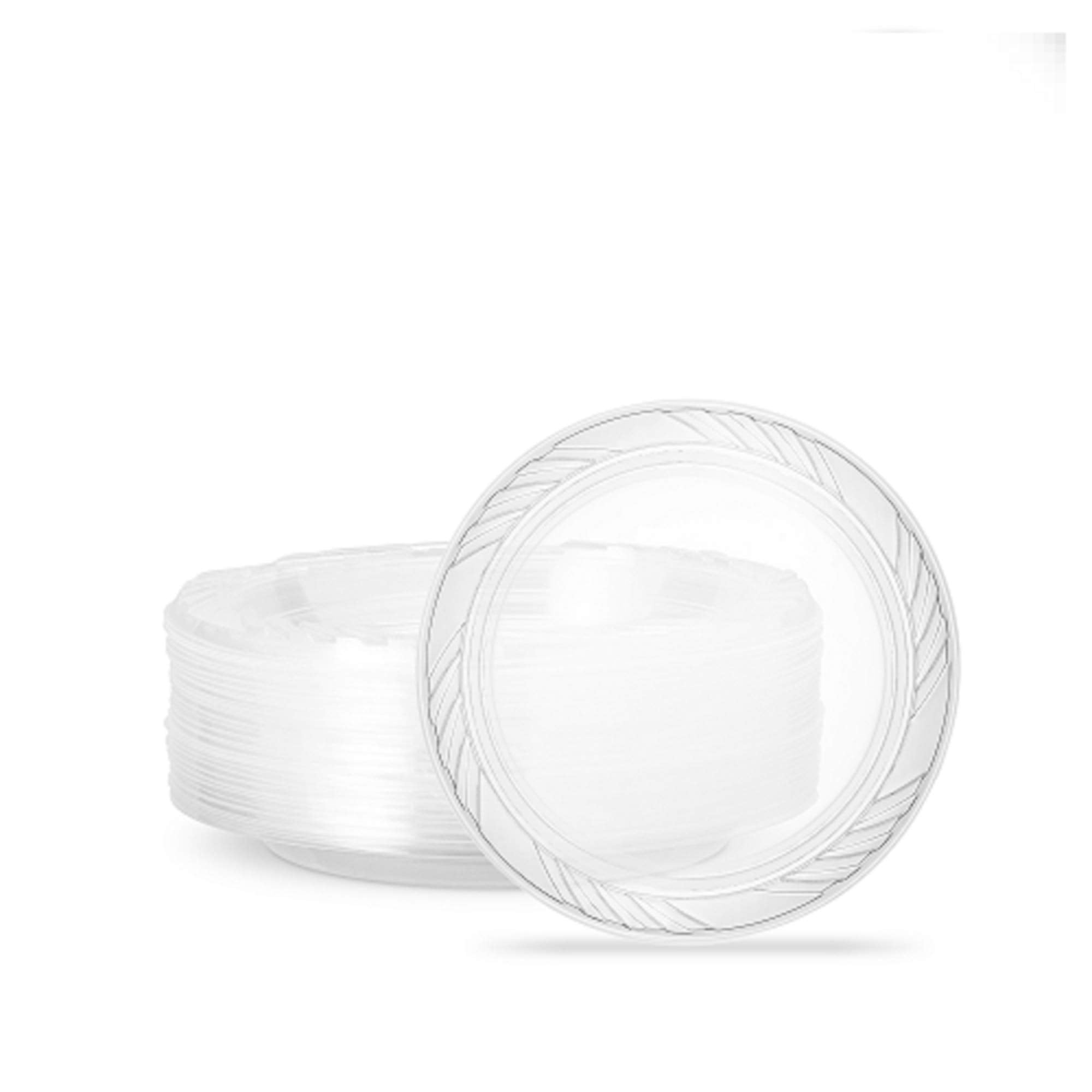 PLASTICPRO 6'' inch Premium OKA4 Crystal Clear Disposable Plastic ...