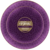 PLASTICPRO 64-piece Purple Hammered Plastic Plates Combo Set Disposable ...