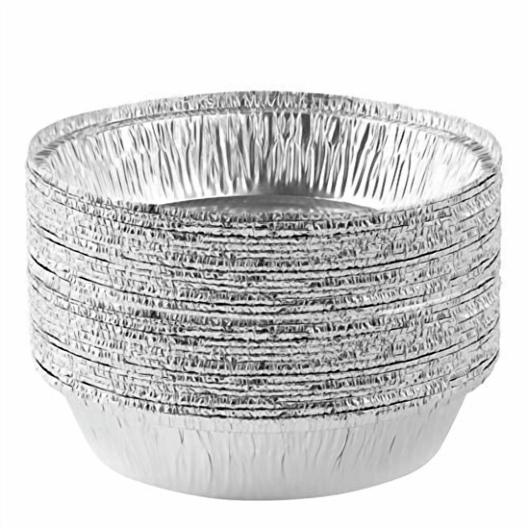 PLASTICPRO 7” Round Disposable Pans Non Stick Aluminum Foil Baking Pans ...