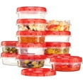 PLASTICPRO 8 Oz Twist Cap Food Storage Containers with Lids, Leakproof ...