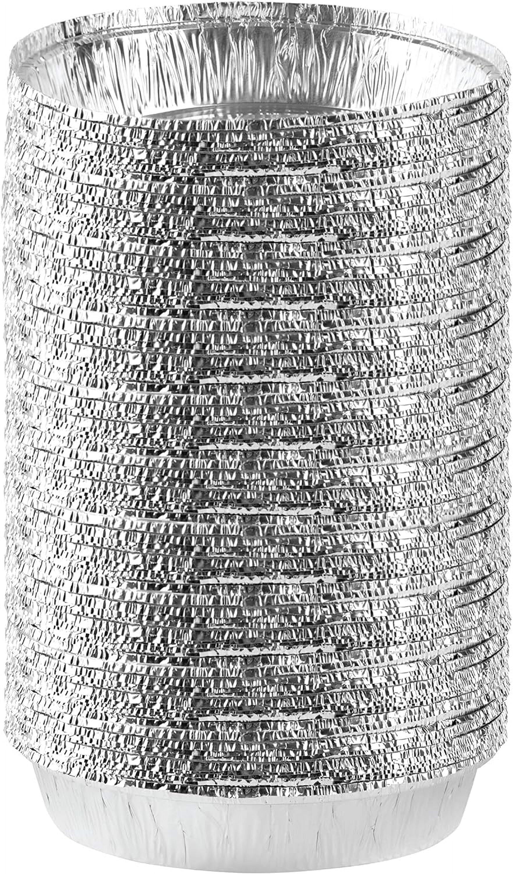 PLASTICPRO 9" Round Disposable Pans Non Stick Aluminum Foil Baking Pans ...