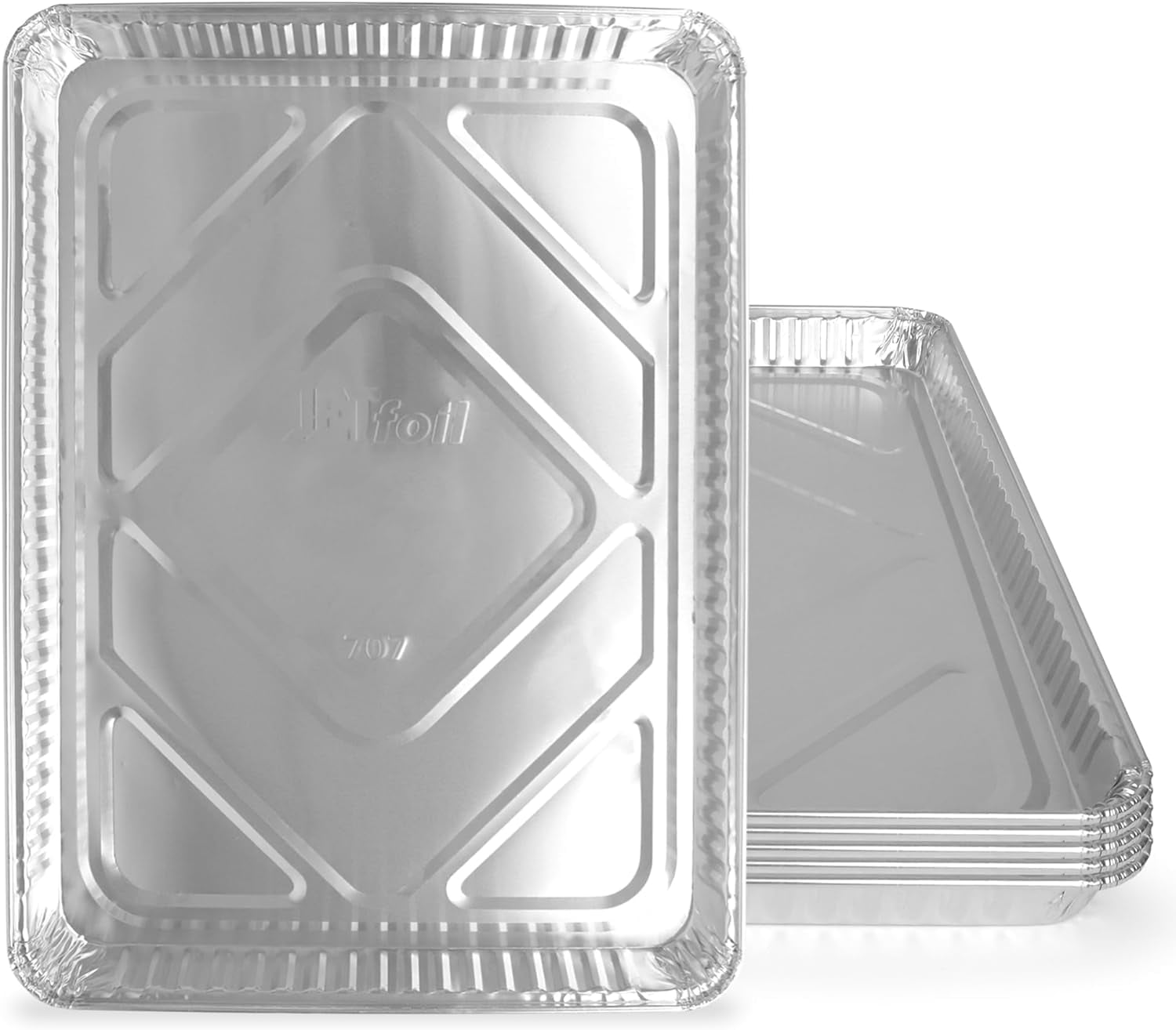 PLASTICPRO Aluminum Foil Cookie Sheets for Baking 13” x 17” Sheet Pans ...