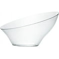 PLASTICPRO Angled Clear Disposable Serving Bowls, Big Salad & Chip ...