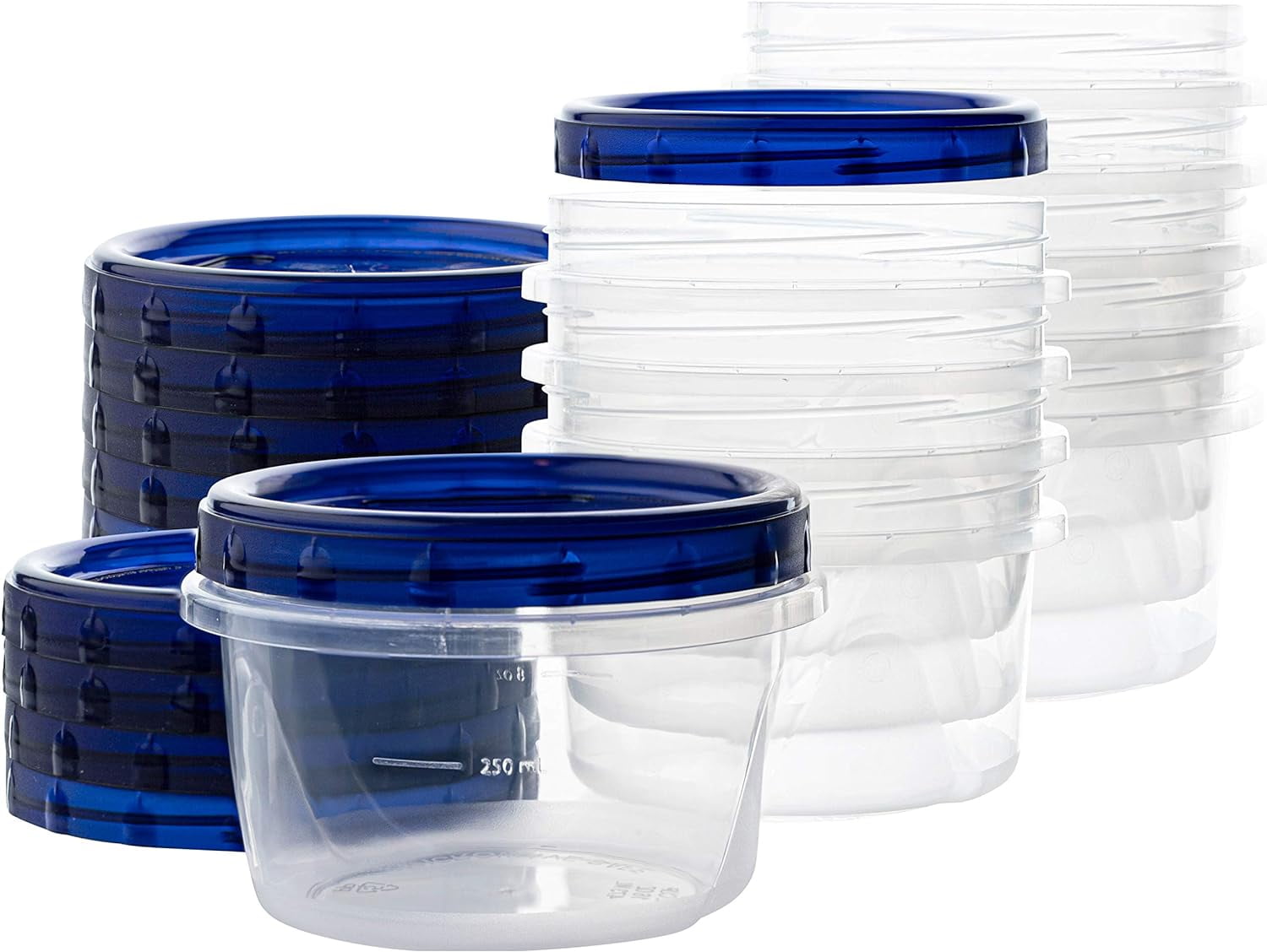 PLASTICPRO Clear Deli Containers with Lid Reusable Small Plastic ...