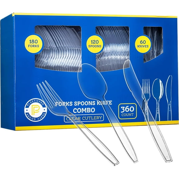 TYHREF-400 Pack Disposable Plastic Utensils Assorted Colored Cutlery ...