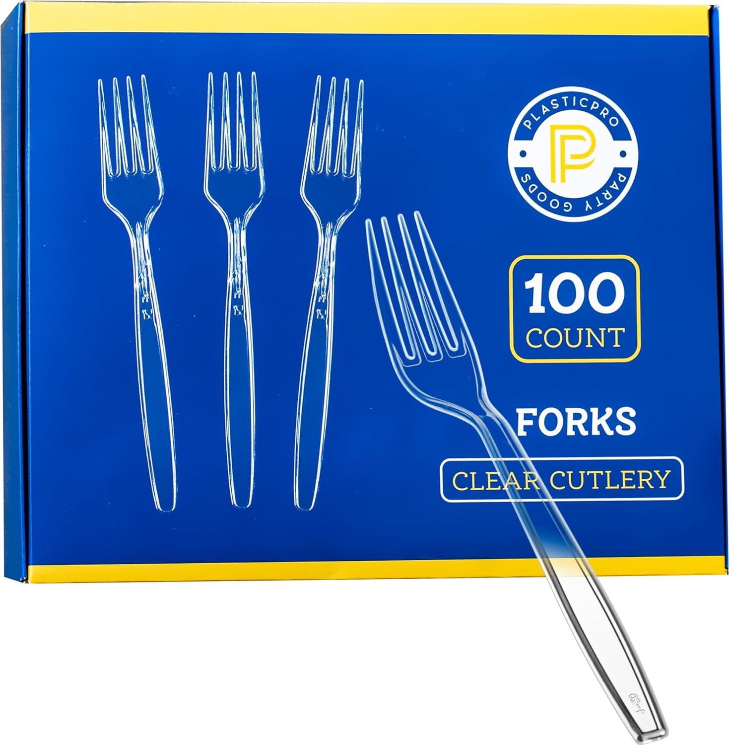 PLASTICPRO Disposable Plastic Forks Heavyweight Utensils Silverware ...