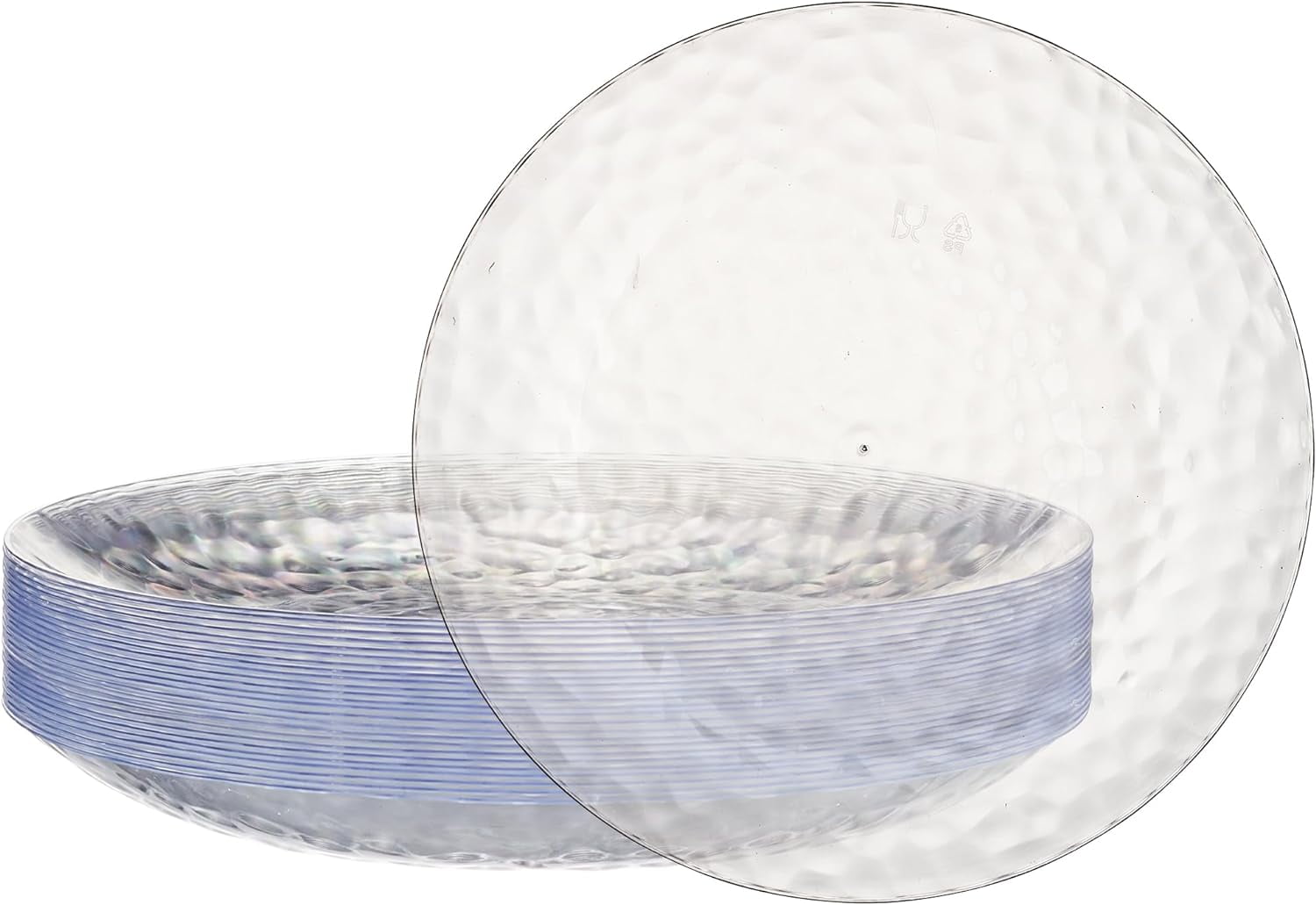 PLASTICPRO Pack of 30 Disposable Plastic Plates Fancy Dinner Plate ...