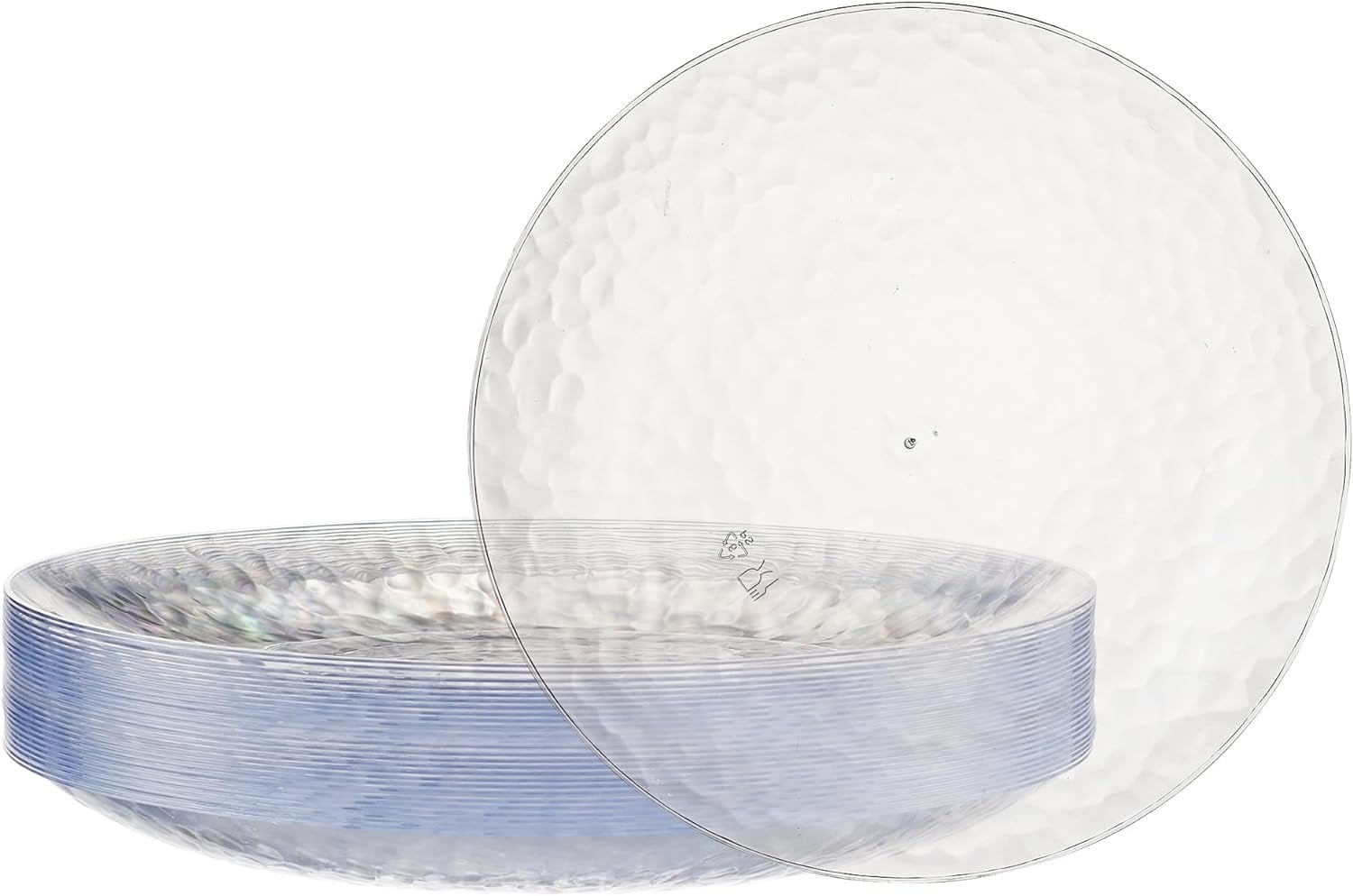 PLASTICPRO Pack of 30 Disposable Plastic Plates Fancy Dinner Plate ...