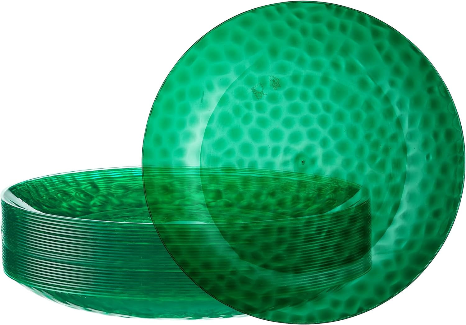 PLASTICPRO Pack of 30 Disposable Plastic Plates Fancy Dinner Plate ...