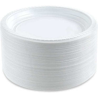 PLASTICPRO 6” Elegant Black Disposable Plates for Parties, Durable ...