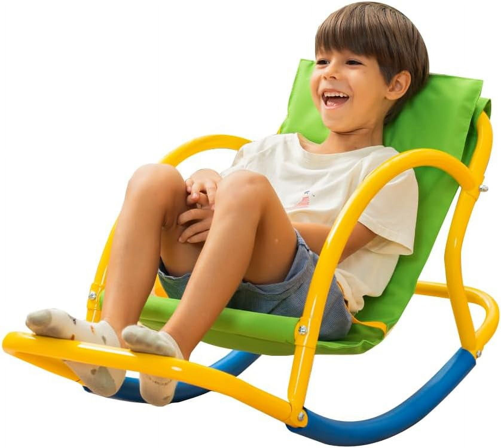 PLATPORTS Kids Saucer Chair Seesaw - Teeter Totter for Outdoor Play ...