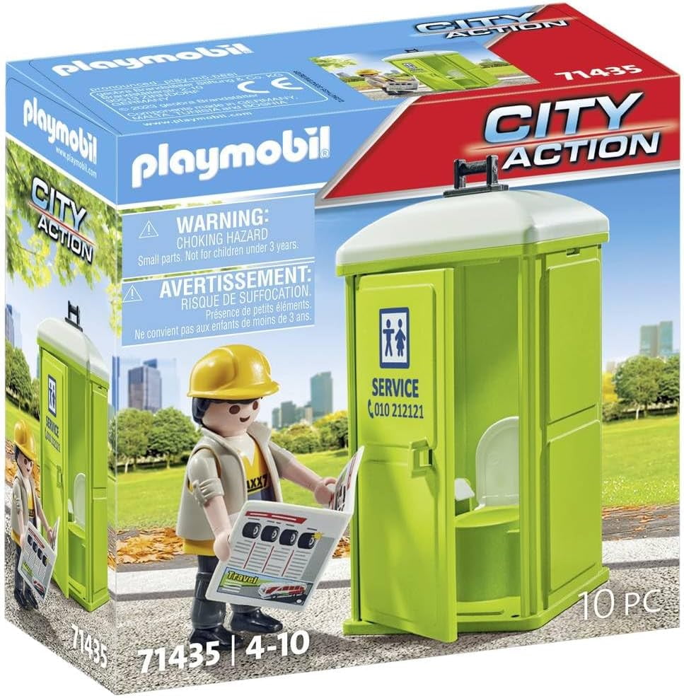 PLAYMOBIL City Action Mobile Toilet (Bajamaja) - 71435 - Walmart.com